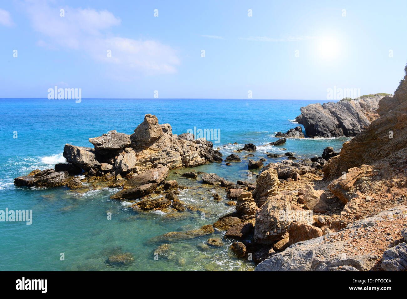 Mediterranean sea landscape Stock Photo - Alamy