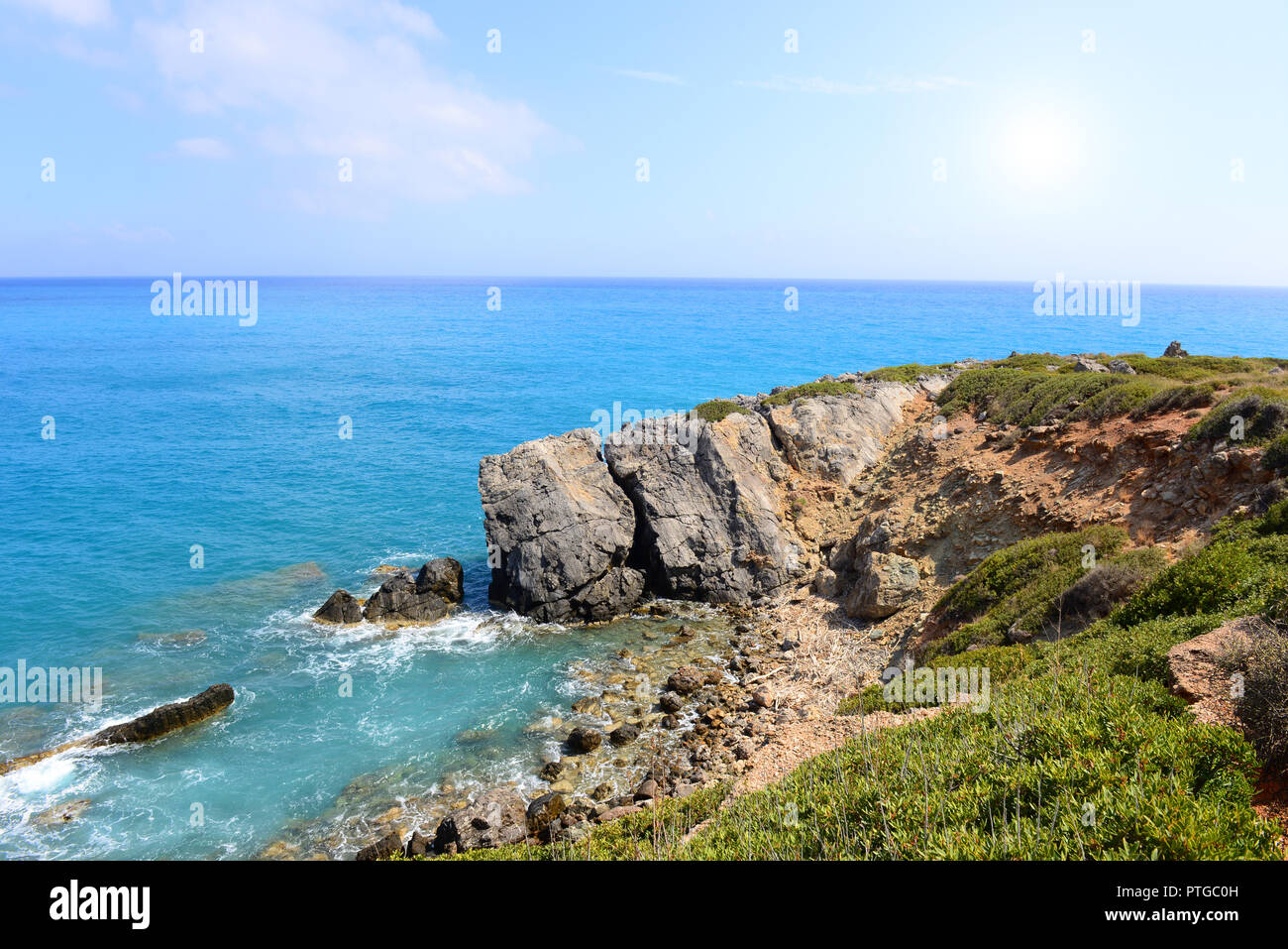 Mediterranean sea landscape Stock Photo - Alamy
