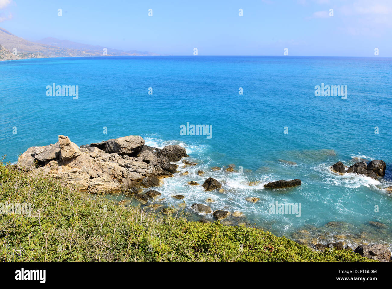 Mediterranean sea landscape Stock Photo - Alamy