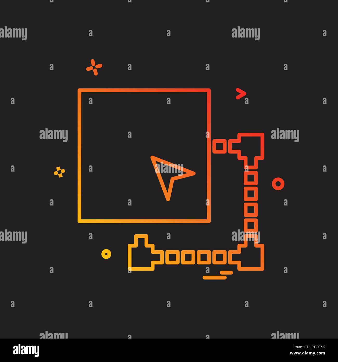 Minimize window icon design vector Stock Vector Image & Art - Alamy