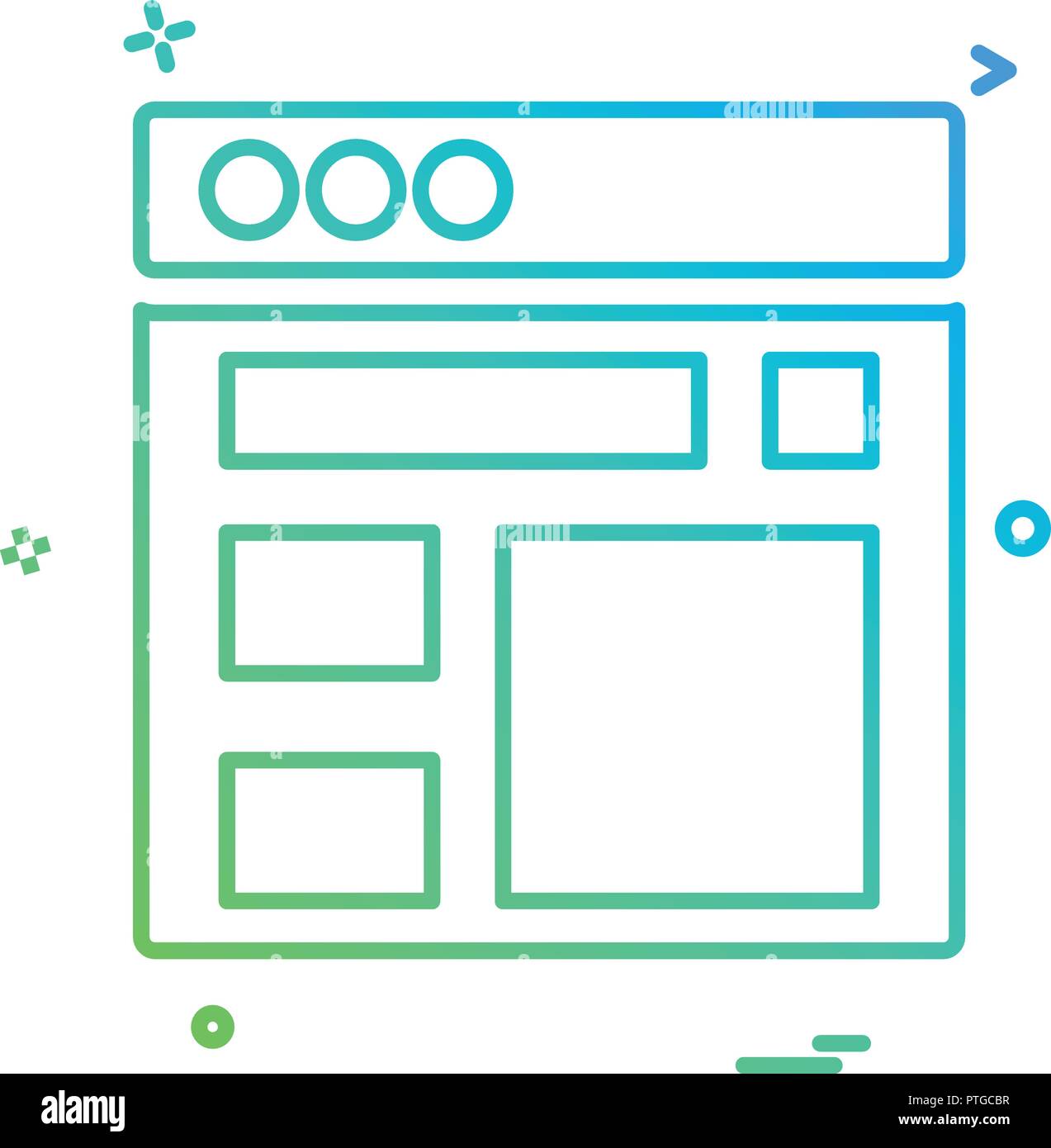 Web layouts icon design vector Stock Vector Image & Art - Alamy