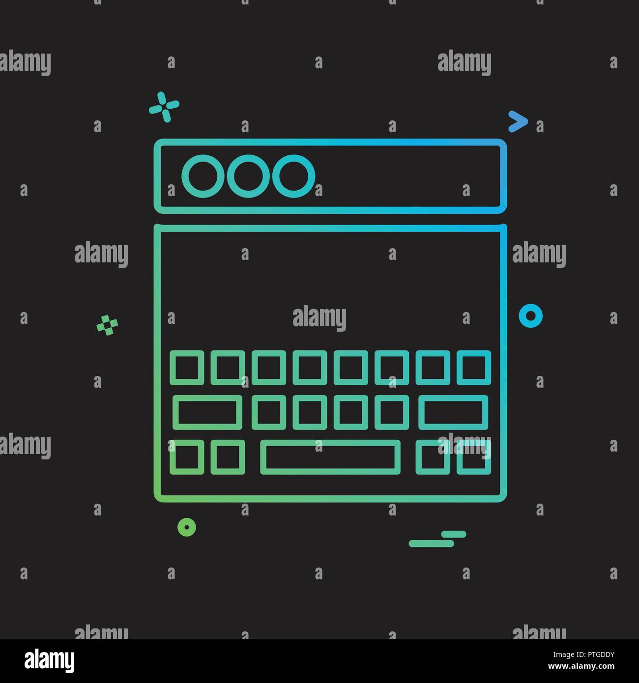 Web layouts icon design vector Stock Vector Image & Art - Alamy