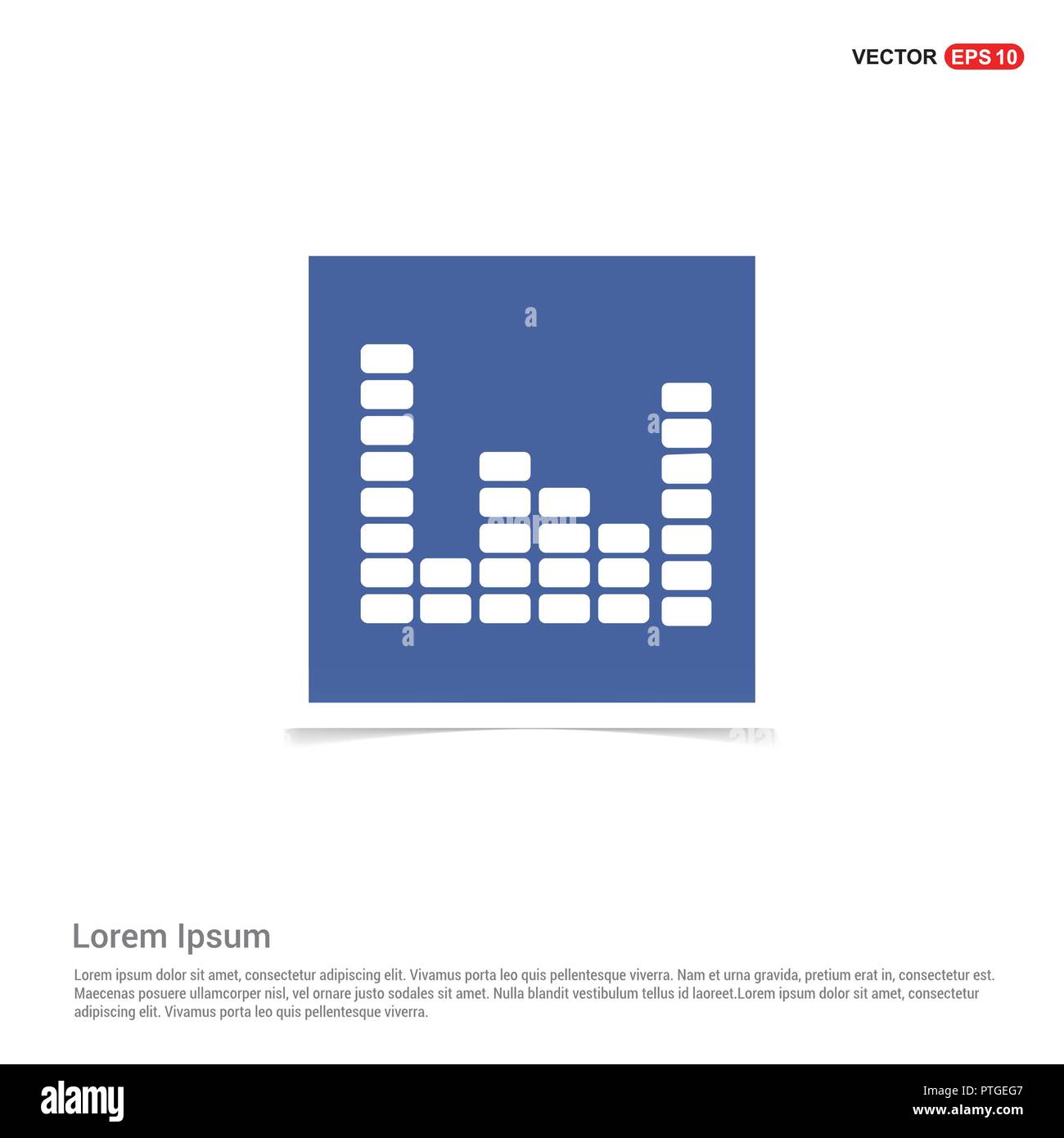 Sound volume background party equalizer blue amplifier audio Stock ...