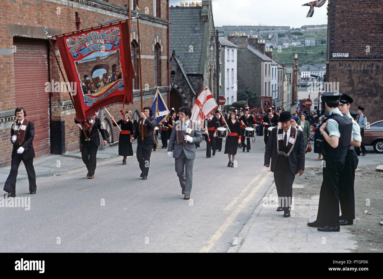 Annual Apprentice Boys of Derry, Ulster Protestant society, parade ...