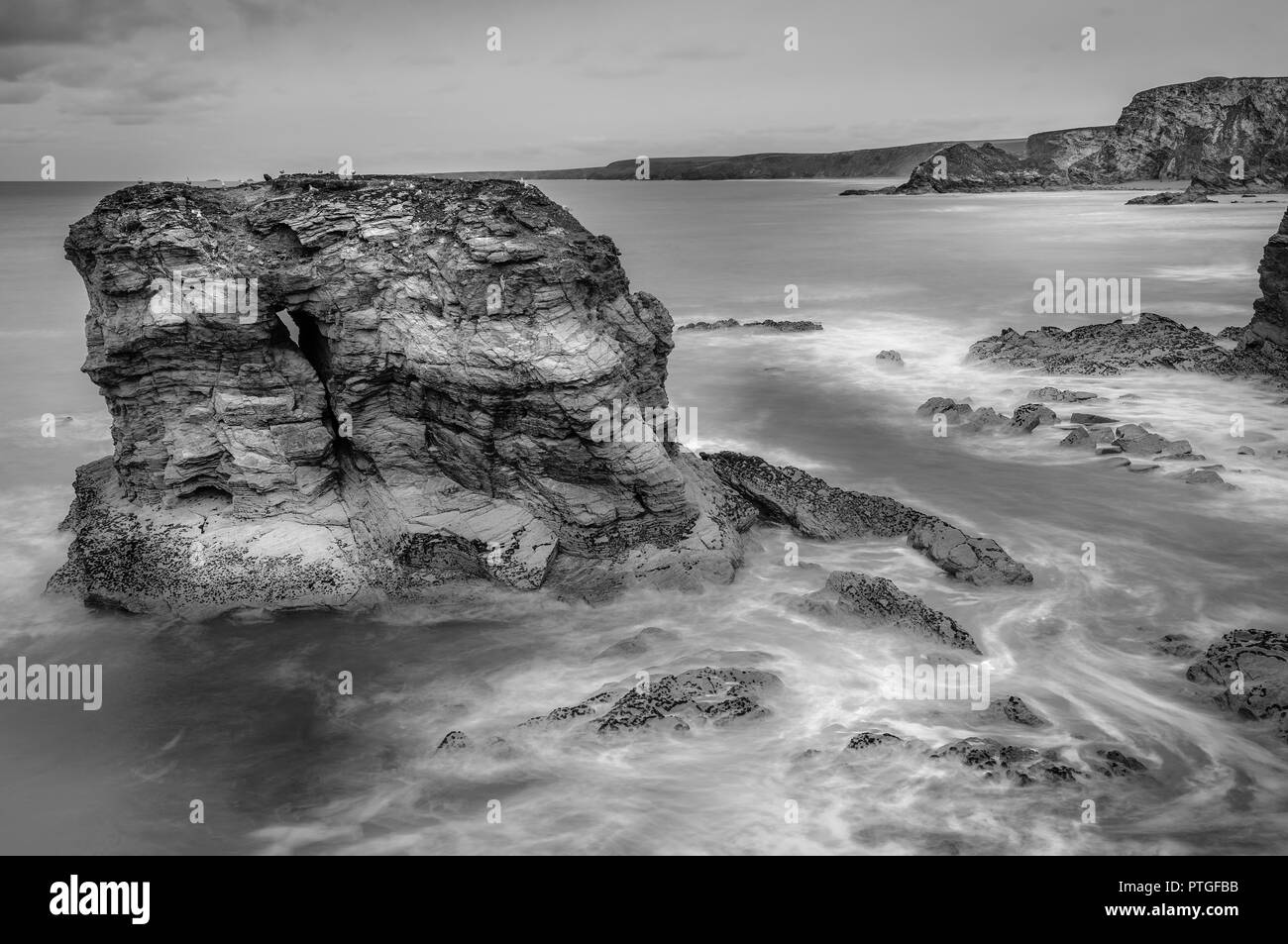 View island seascape Black and White Stock Photos & Images - Alamy