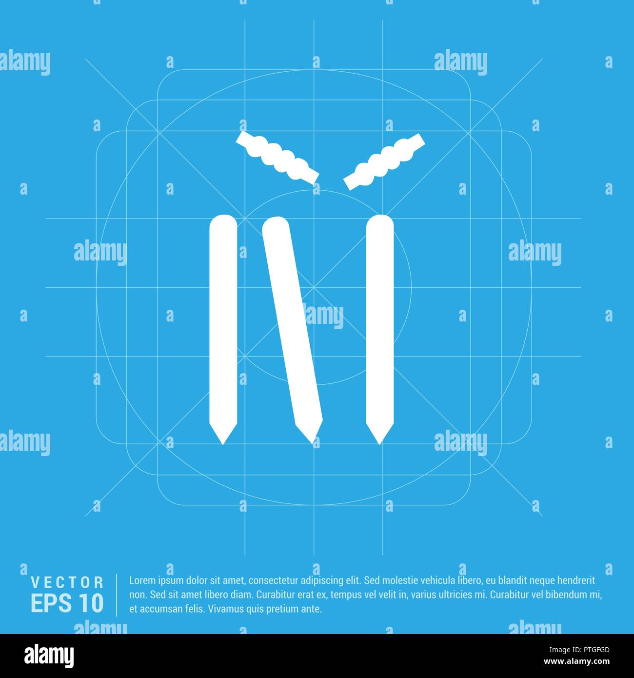Cricket Bails Icon Stock Vector Image & Art - Alamy