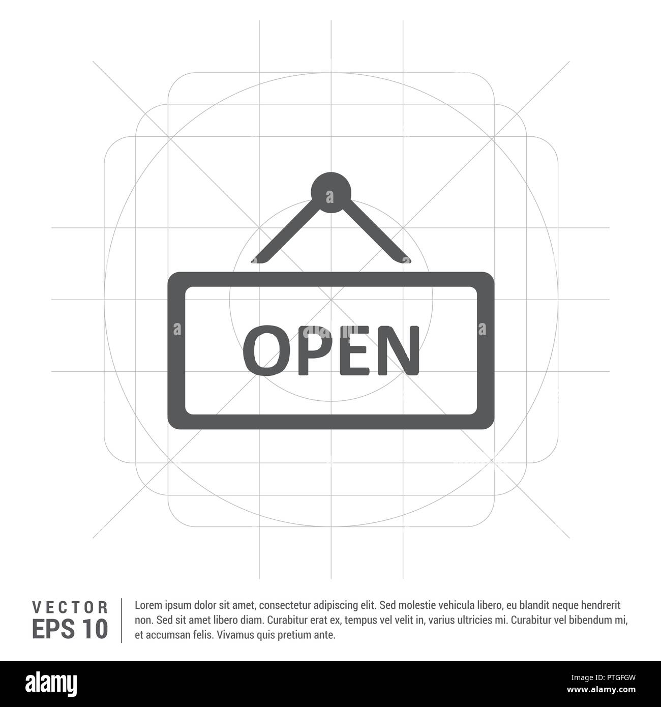 open door sign icon Stock Vector Image & Art - Alamy