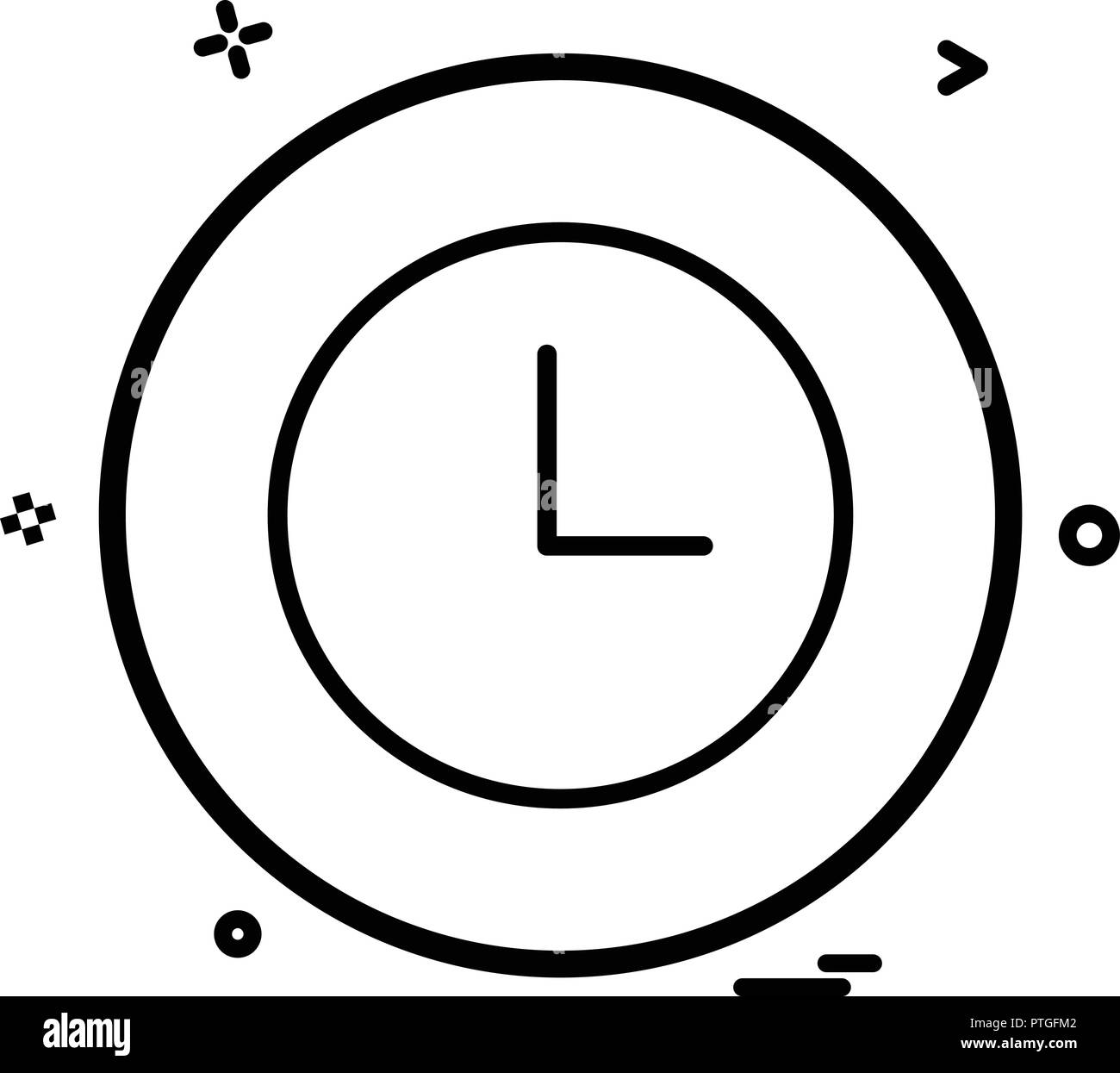 clock basic icon vector design Stock Vector Image & Art - Alamy