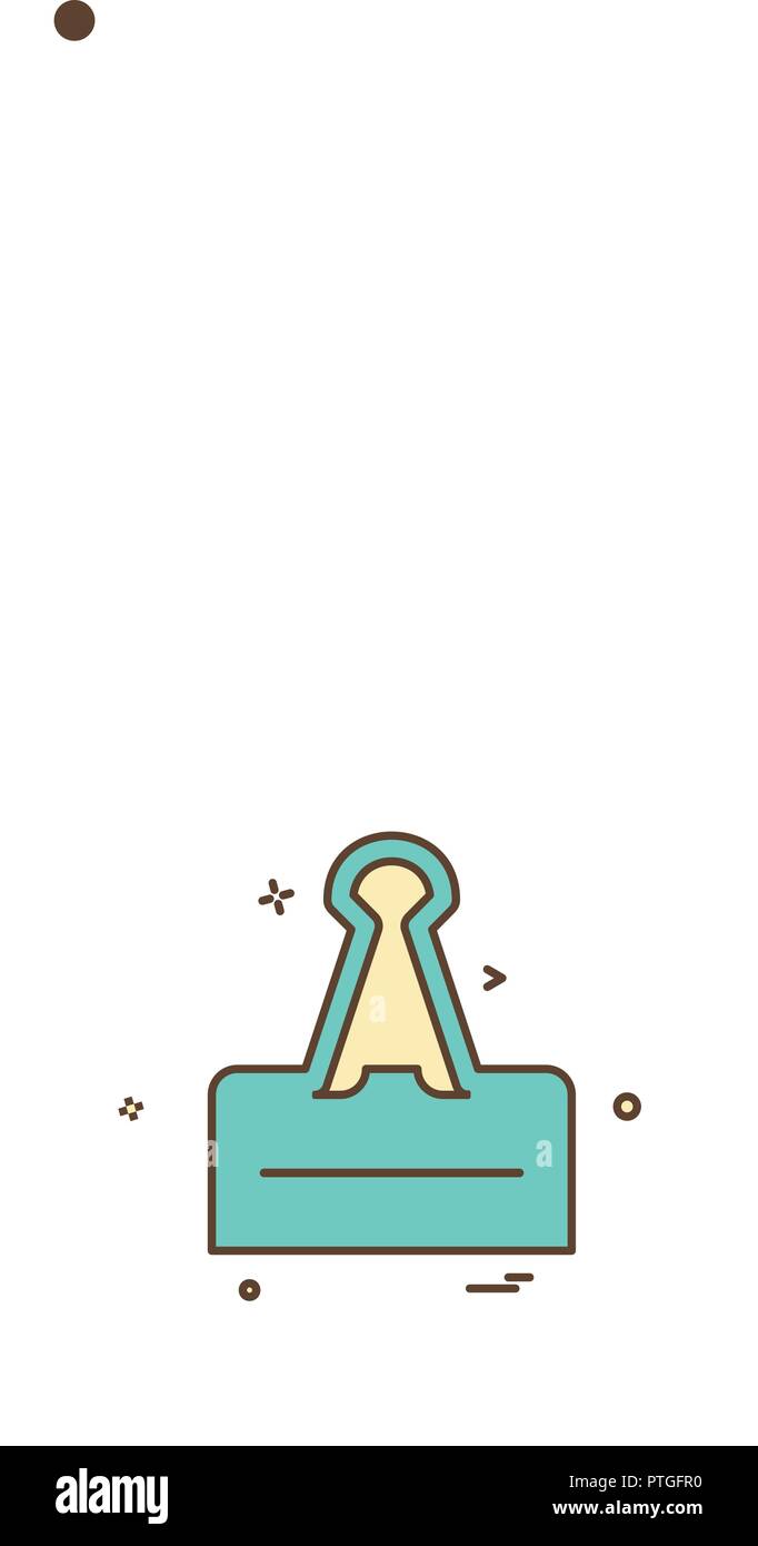 Clip icon design vector Stock Vector Image & Art - Alamy