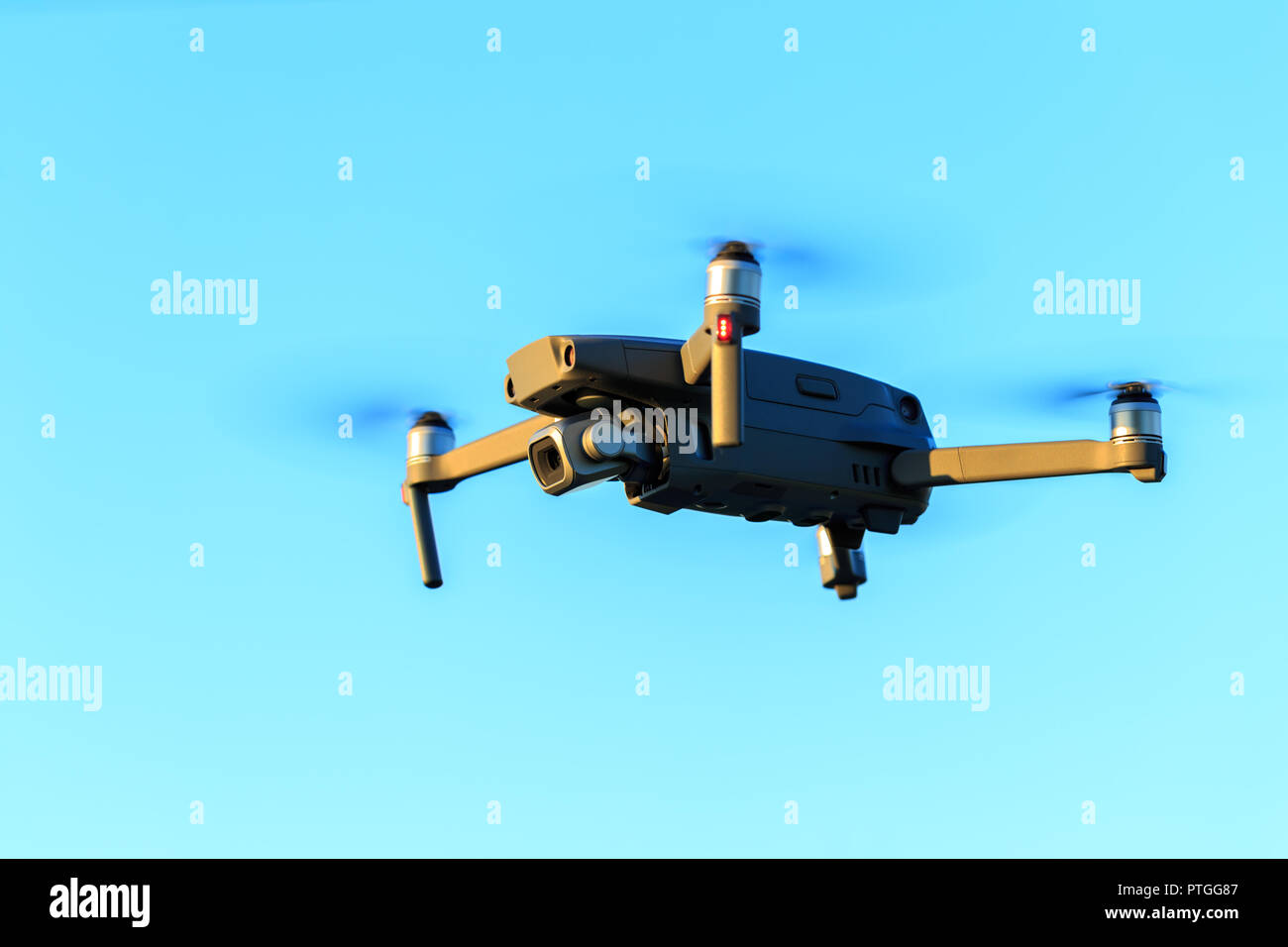 Flying drone like Mavic 2 Pro Stock Photo - Alamy