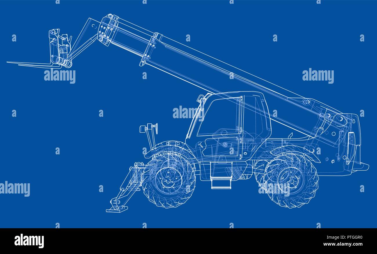Forklift concept. Vector Stock Vector Image & Art - Alamy