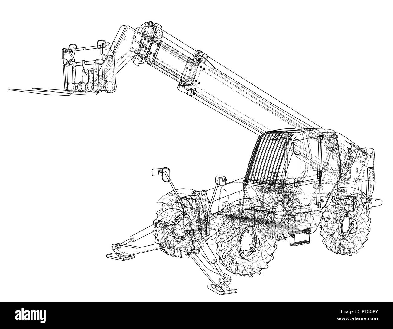 Forklift concept. Vector Stock Vector Image & Art - Alamy