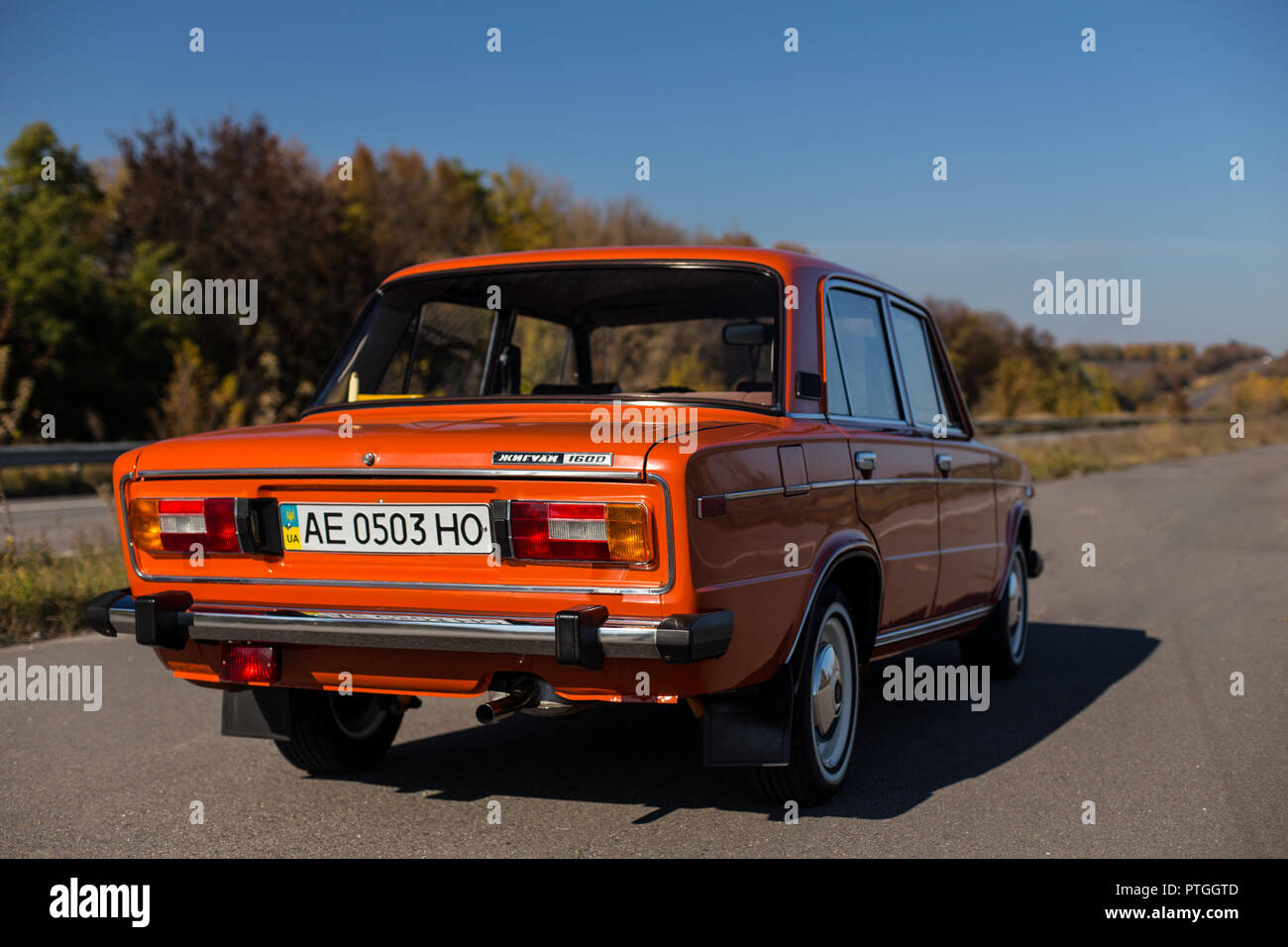 Old orange lada hi-res stock photography and images - Alamy