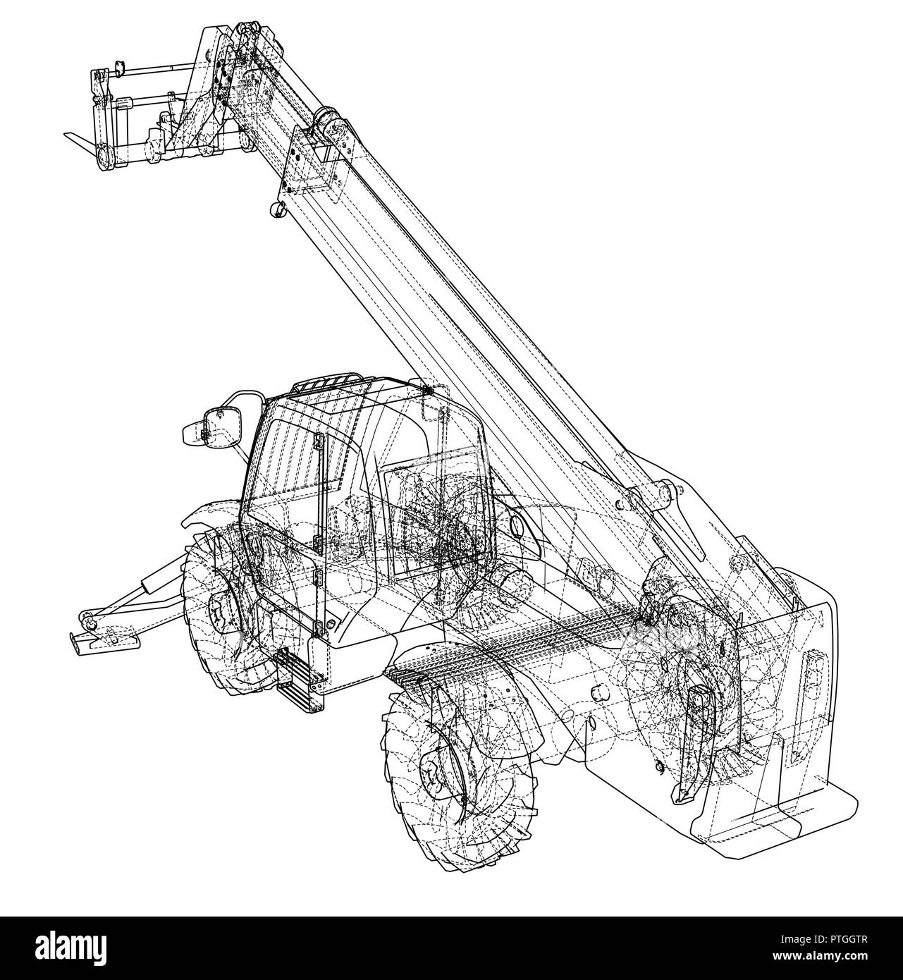 Forklift concept. Vector Stock Vector Image & Art - Alamy