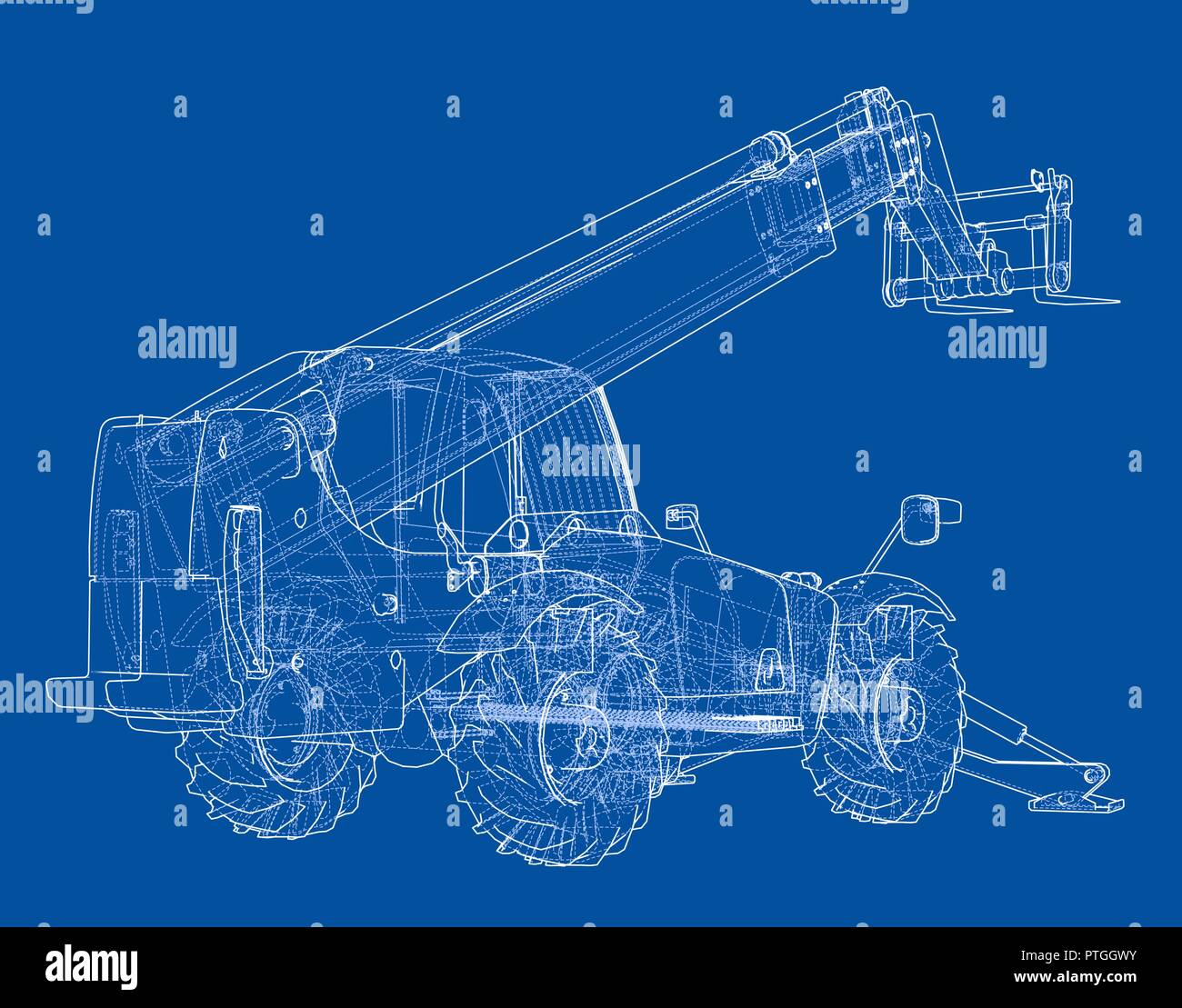 Forklift concept. Vector Stock Vector Image & Art - Alamy