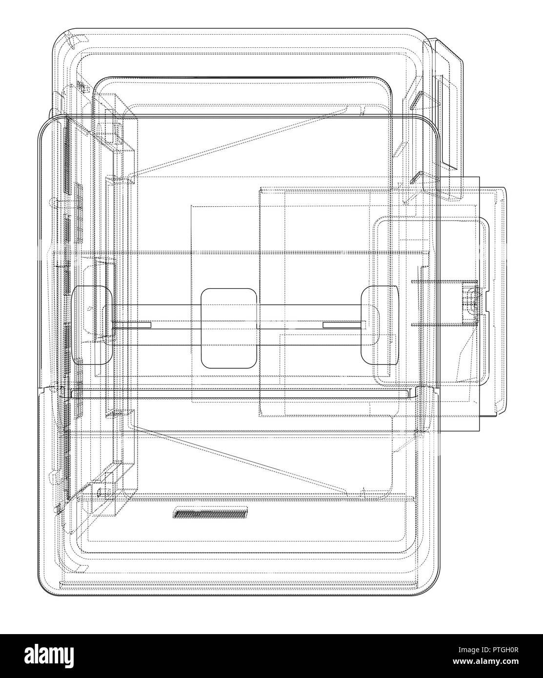 Printer concept. Vector Stock Vector Image & Art - Alamy