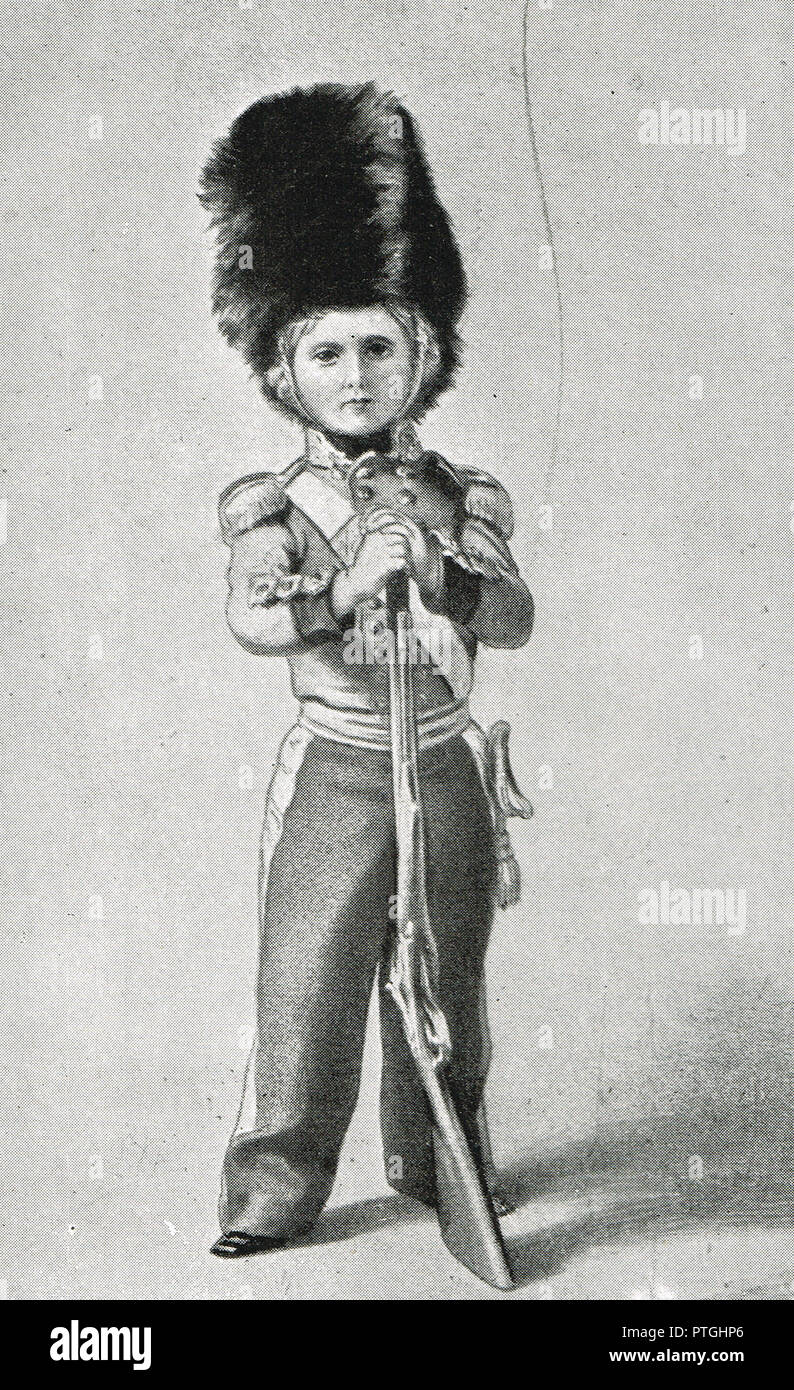 Prince Arthur dressed as a soldier, 1855 Stock Photo - Alamy