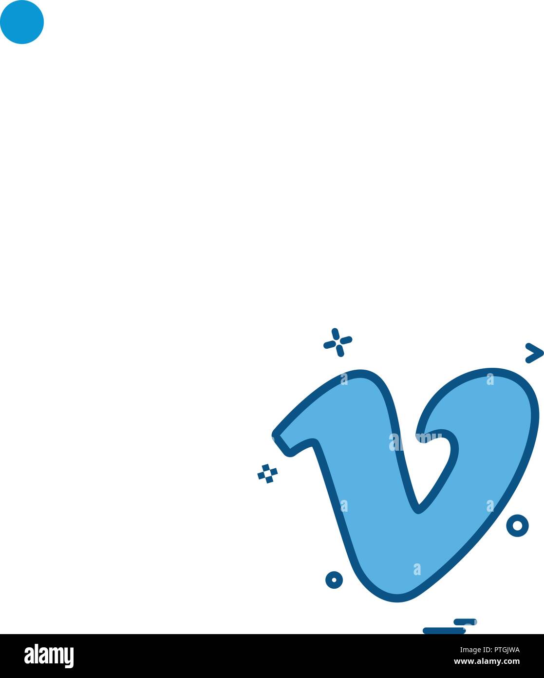 Vimeo icon design vector Stock Vector Image & Art - Alamy