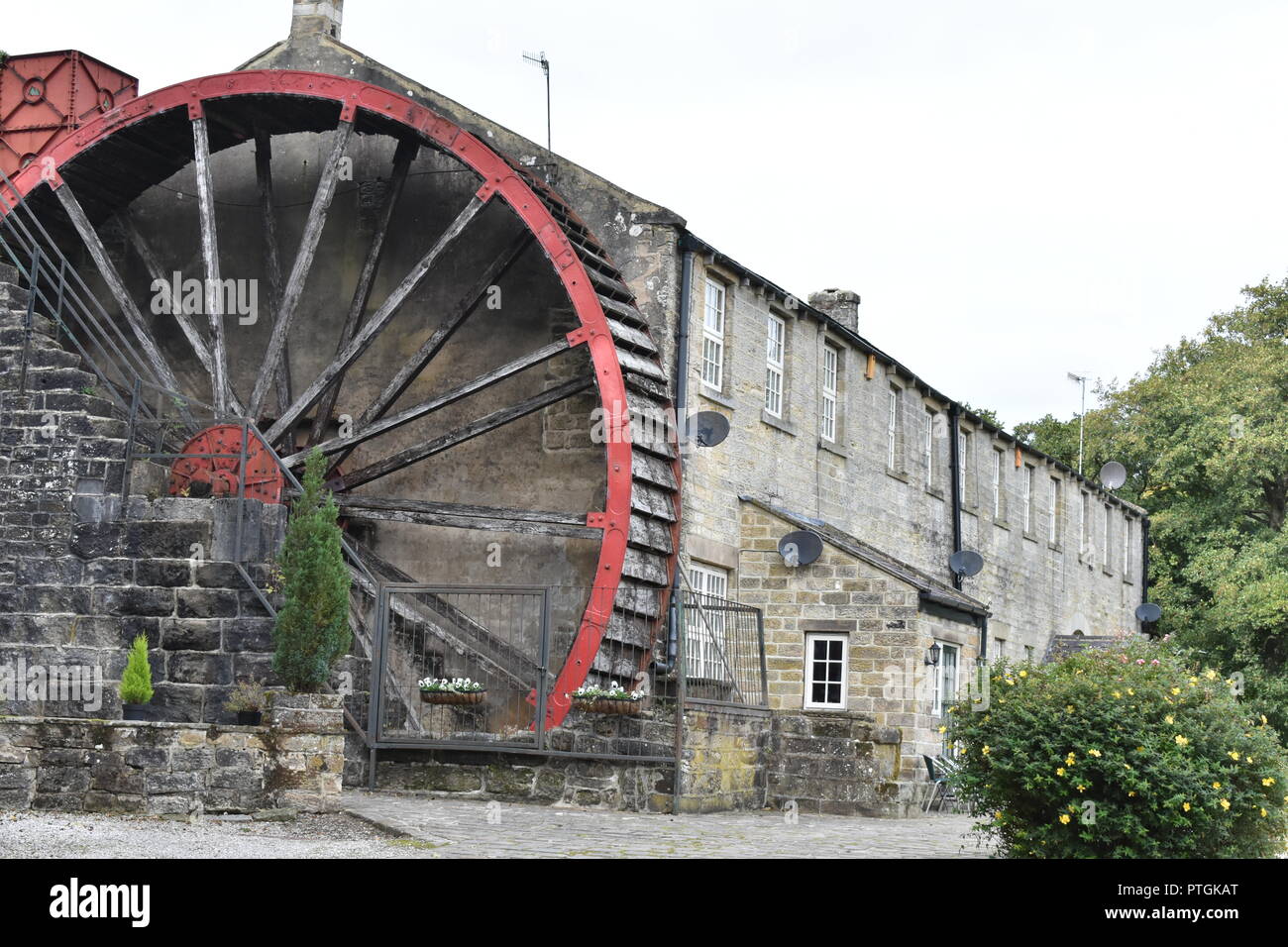 Mill wheel on mill Stock Photo - Alamy