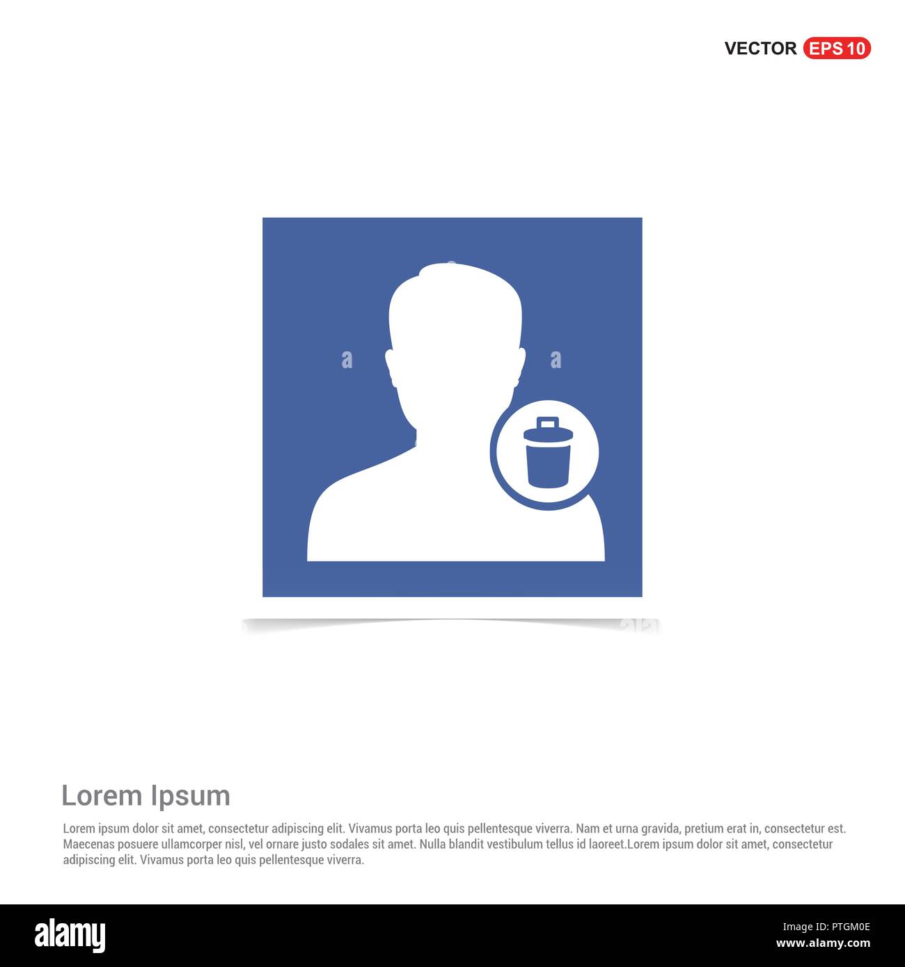 Delete user icon. - Blue photo Frame Stock Vector Image & Art - Alamy
