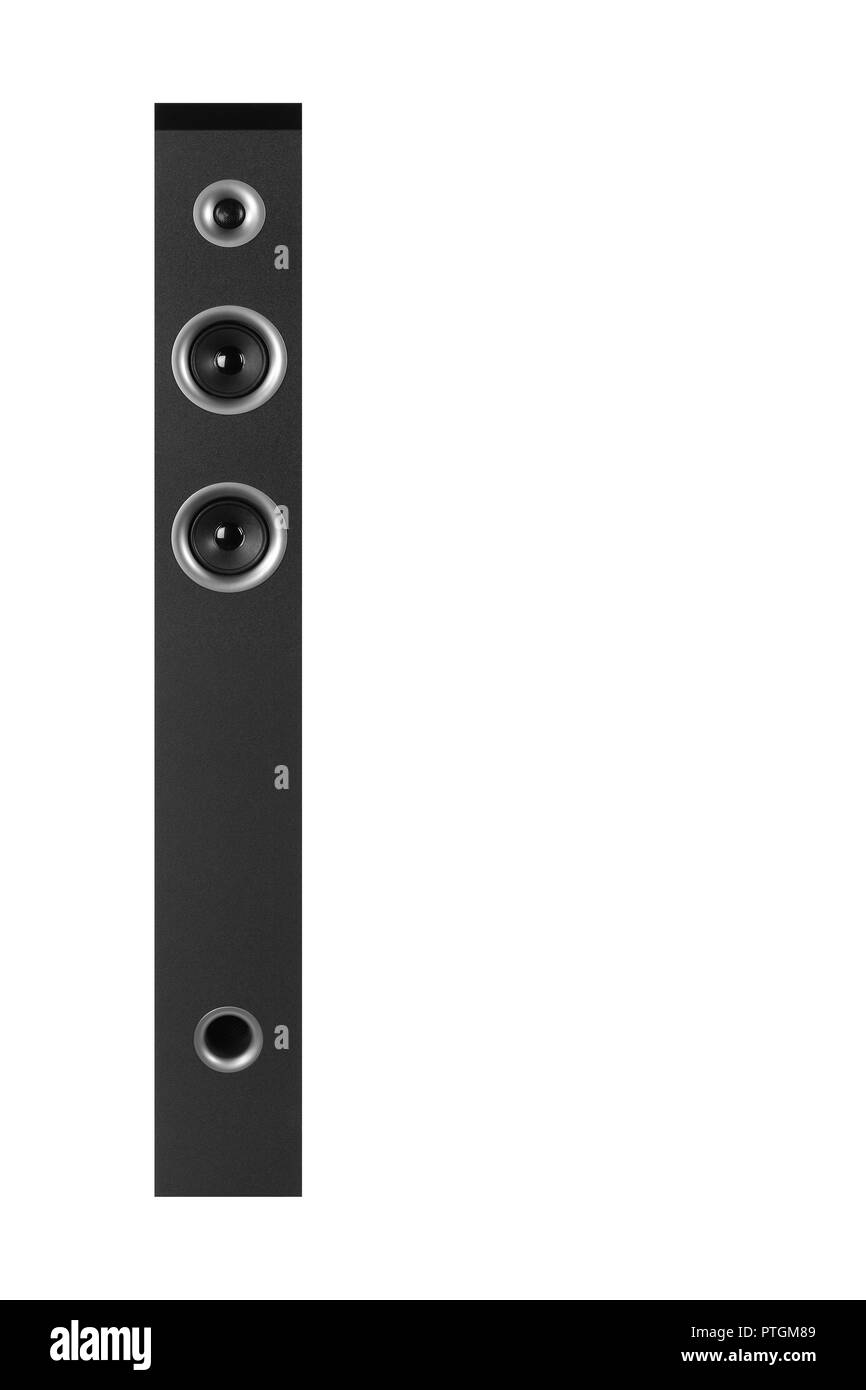 Music and sound - Front view high one line array tower bluetooth ...