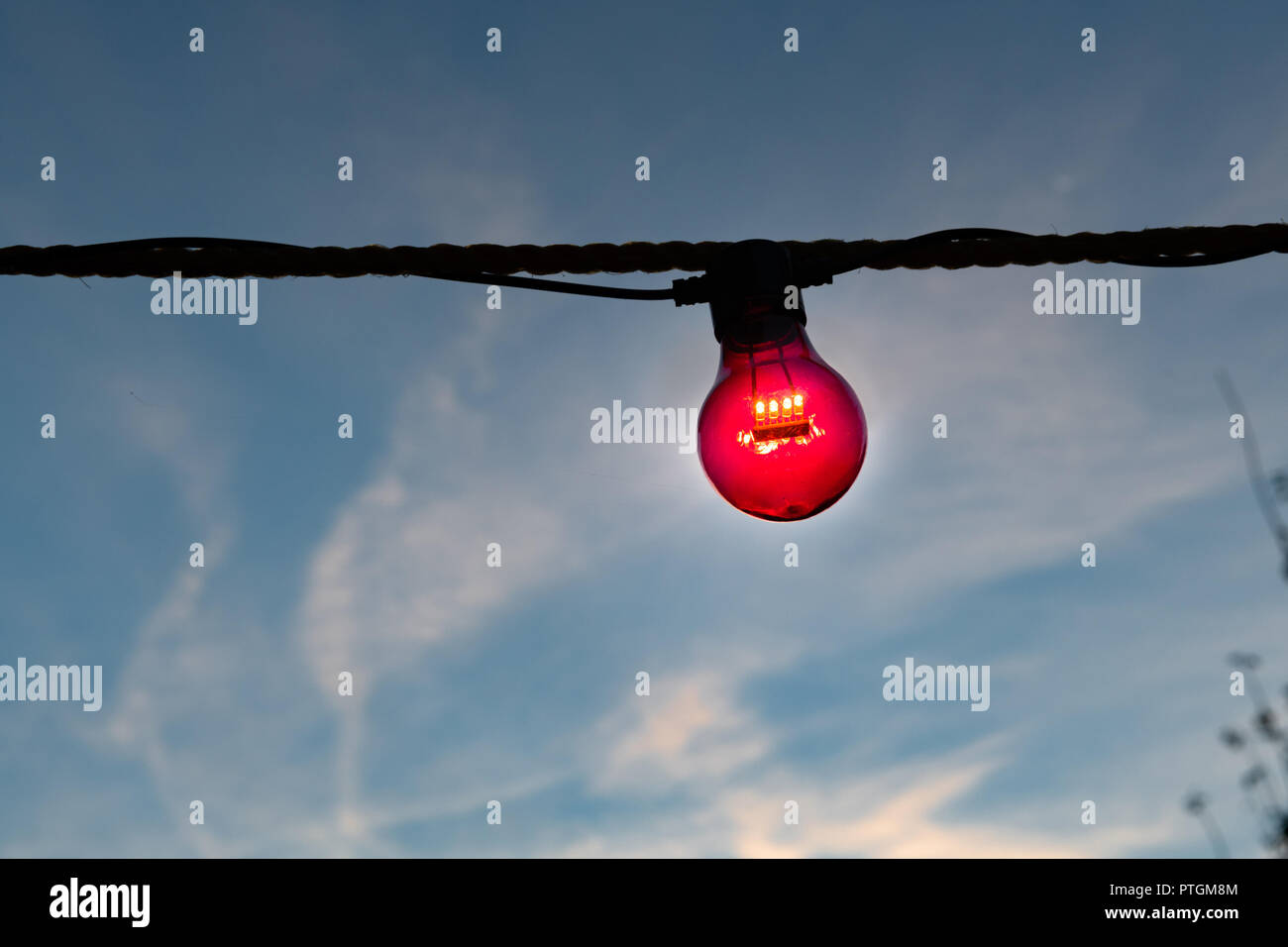 Light Bulb Filament Red High Resolution Stock Photography and Images ...