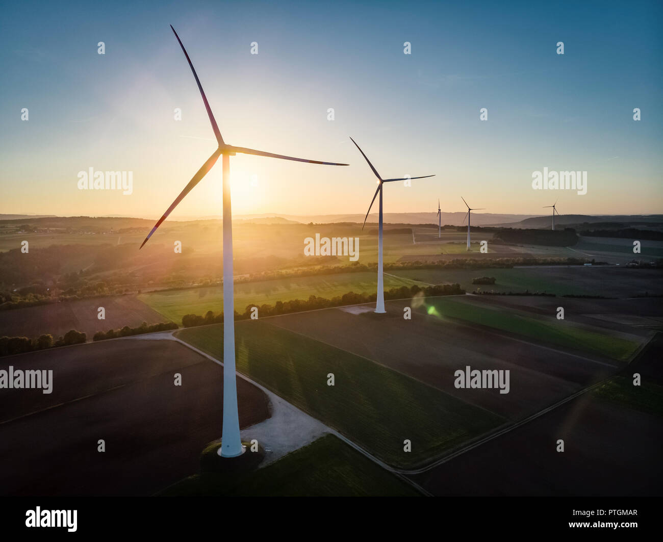 Drone windmills hi-res stock photography and images - Alamy