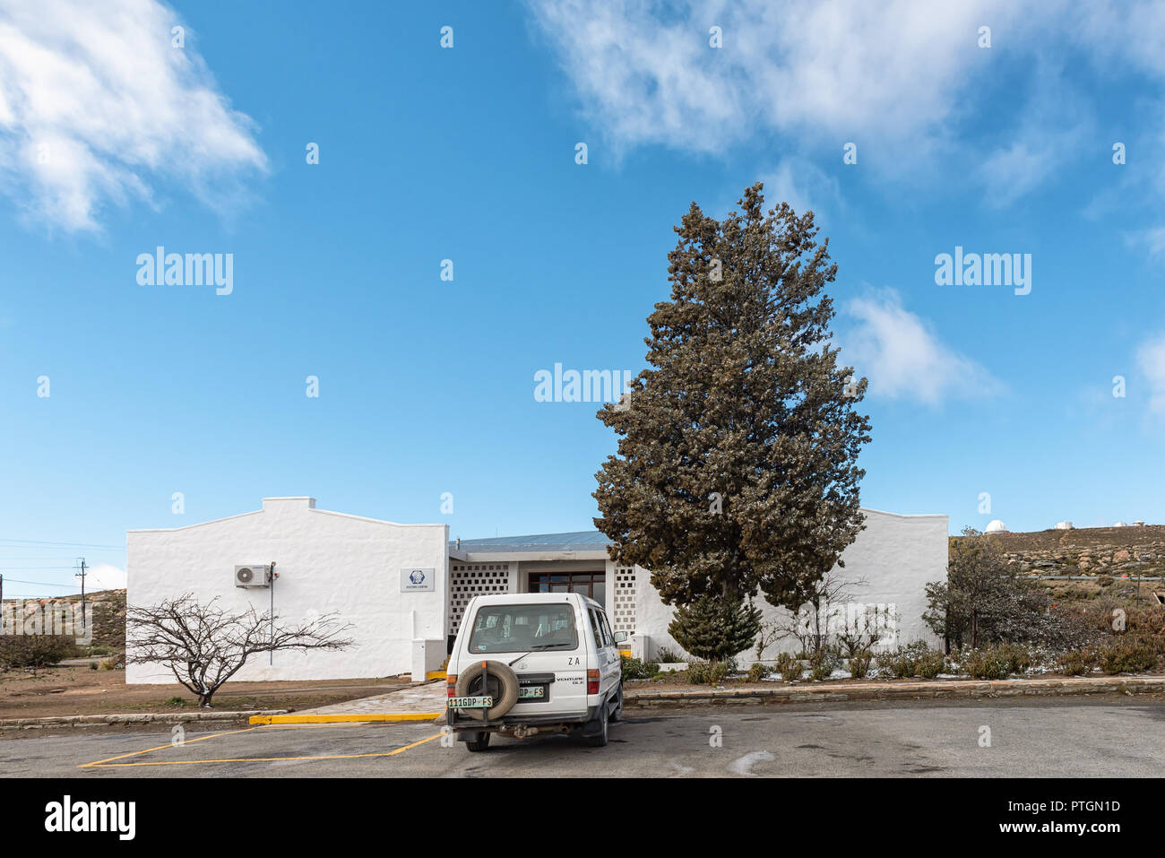 SUTHERLAND, SOUTH AFRICA, AUGUST 7, 2018: The visitor centre of the ...