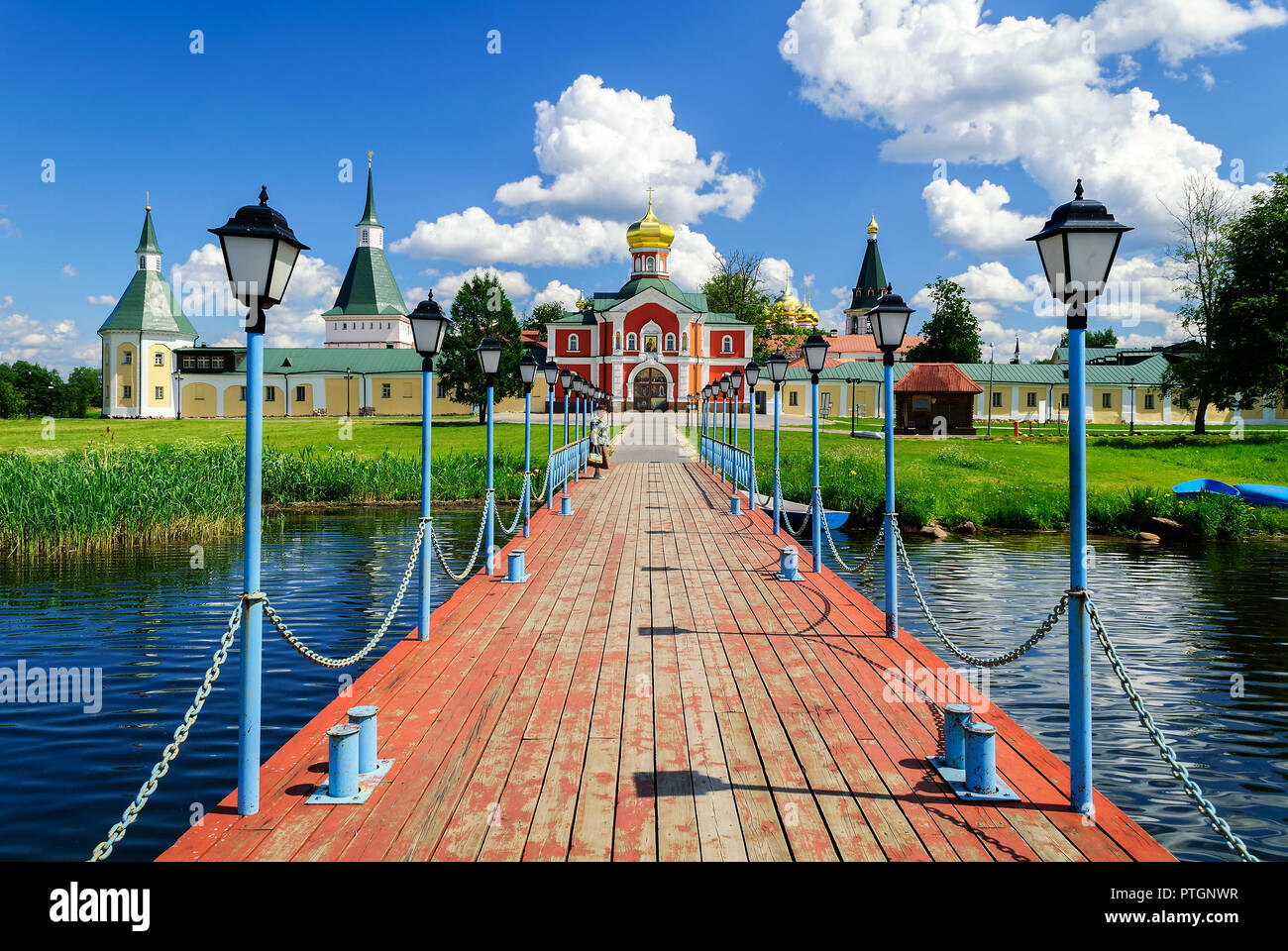 Valdai, Veliky Novgorod region, Russia. Gateway Church of St. Philip in ...
