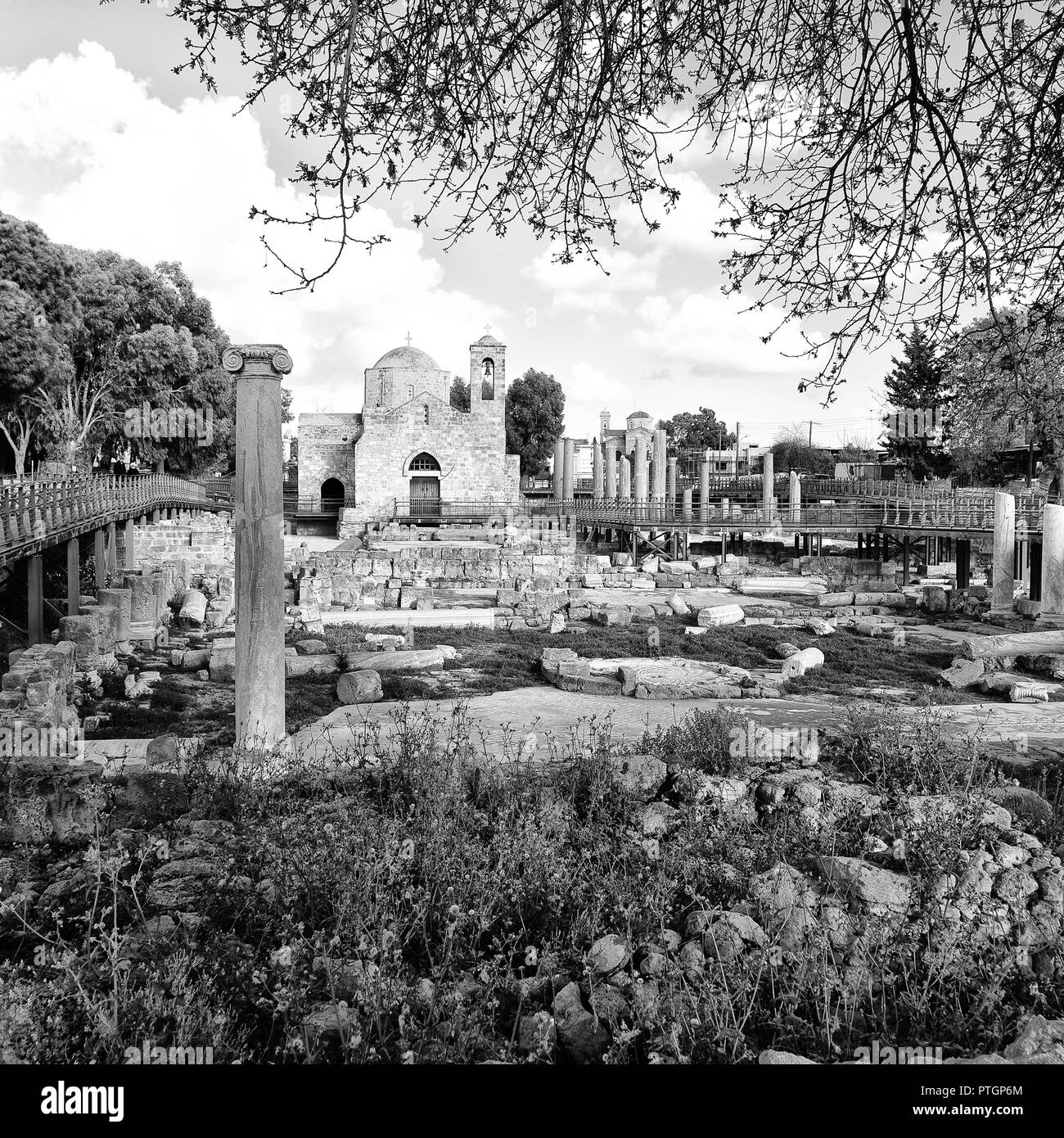 Cyprus arch Black and White Stock Photos & Images - Alamy