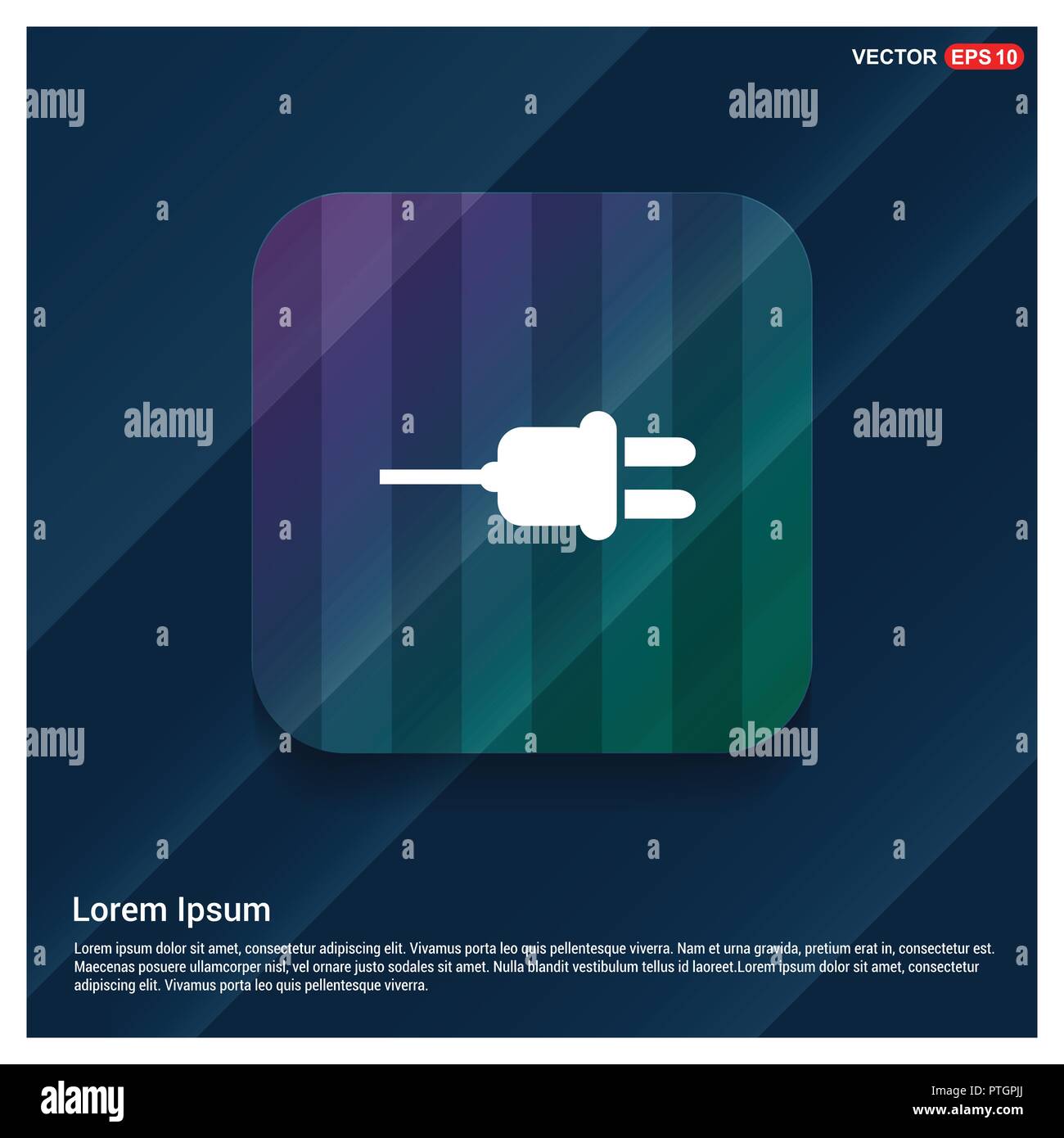 Plug-in Icon - Free vector icon Stock Vector Image & Art - Alamy