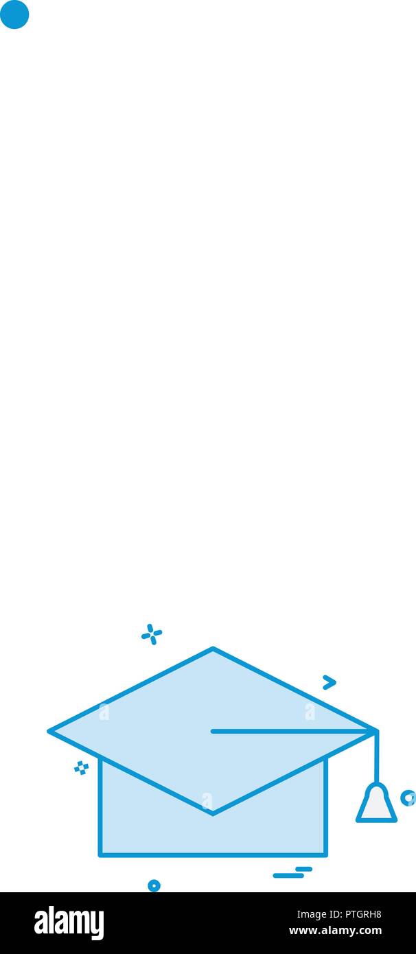 Convocation cap icon design vector Stock Vector Image & Art - Alamy