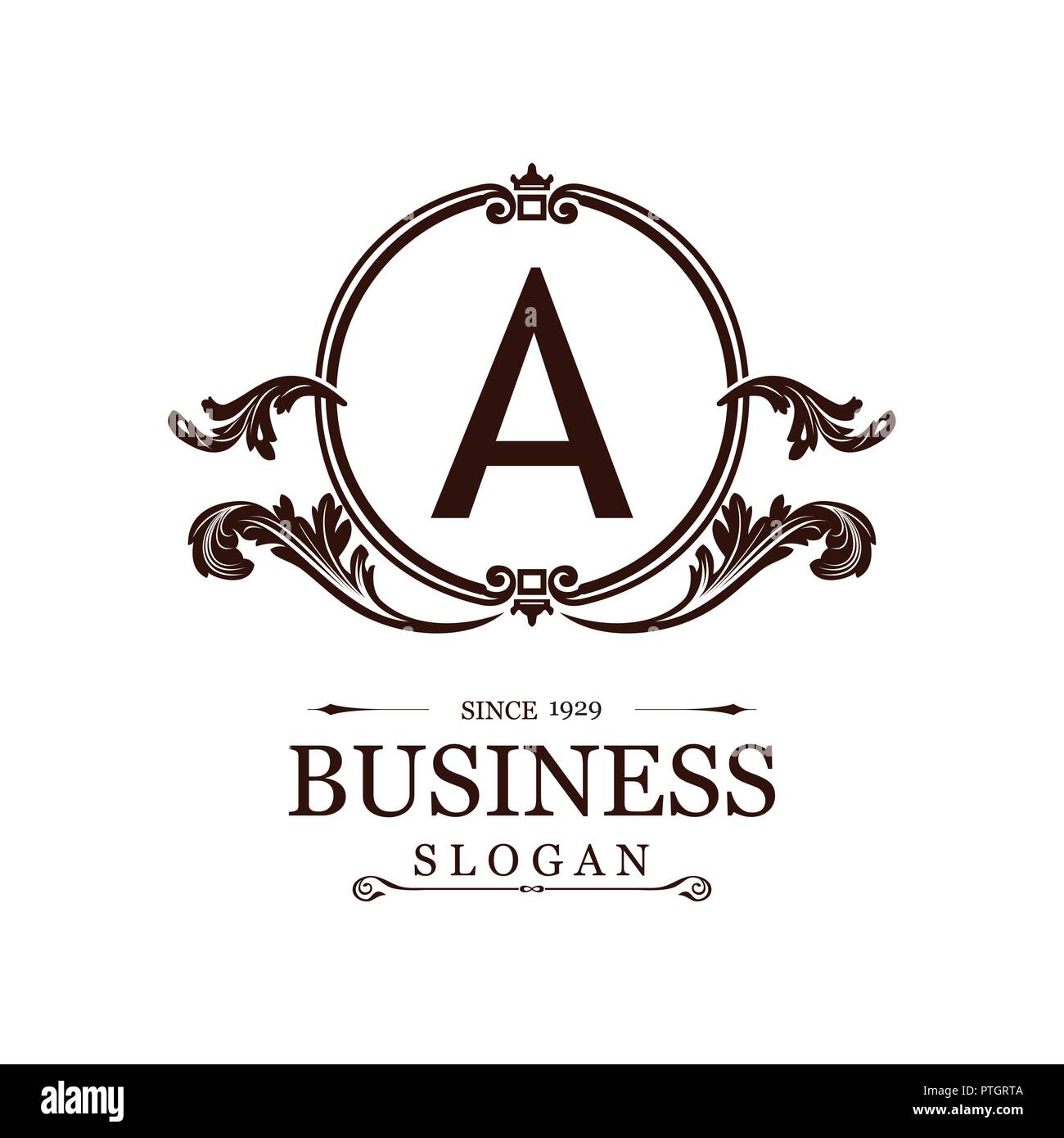 Alphabetical logo design and typography vector Stock Vector Image & Art ...