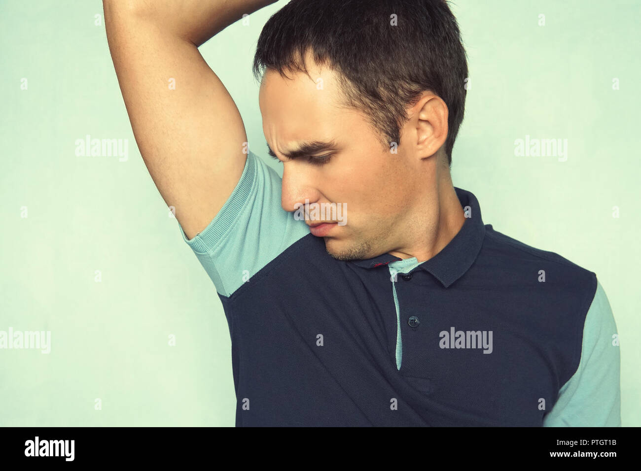 Smell armpit hi-res stock photography and images - Alamy