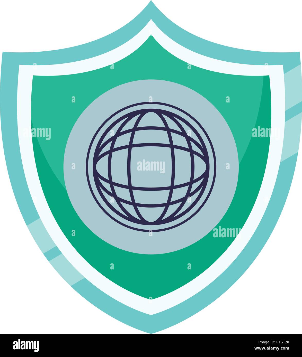 Blue sign globalization symbol icon Stock Vector Images - Alamy