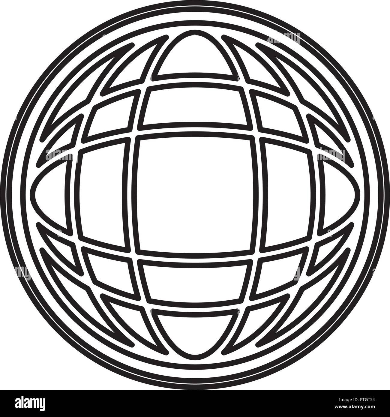 Blue sign globalization symbol icon Stock Vector Images - Alamy