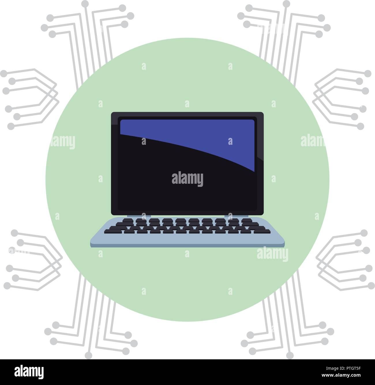 Laptop computer isolated Stock Vector Image & Art - Alamy
