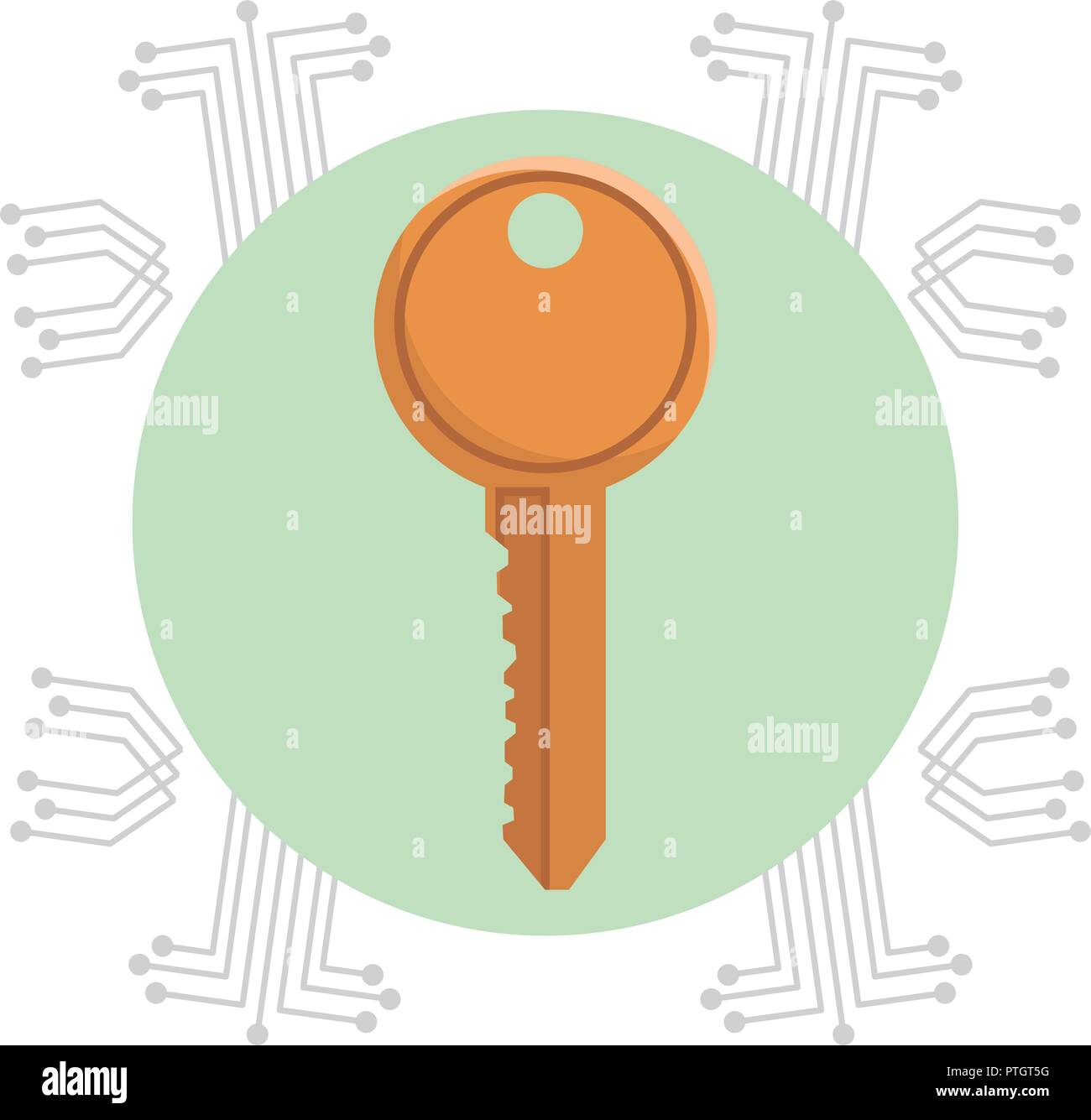 Door key isolated Stock Vector Image & Art - Alamy