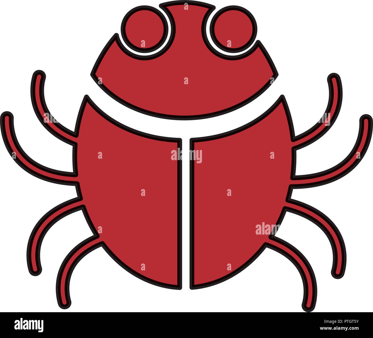 Bug virus symbol Stock Vector Image & Art - Alamy