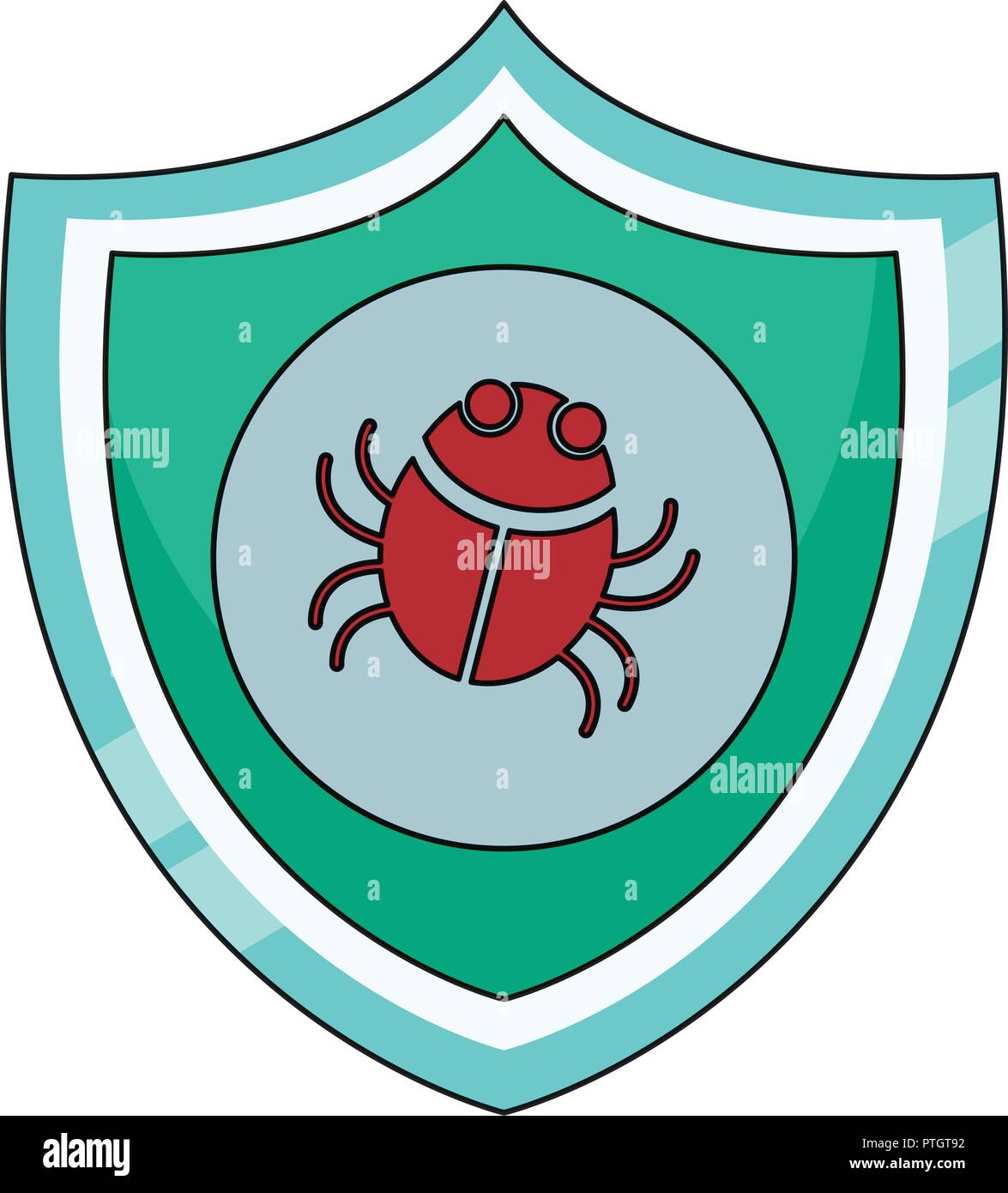 Bug virus symbol Stock Vector Image & Art - Alamy