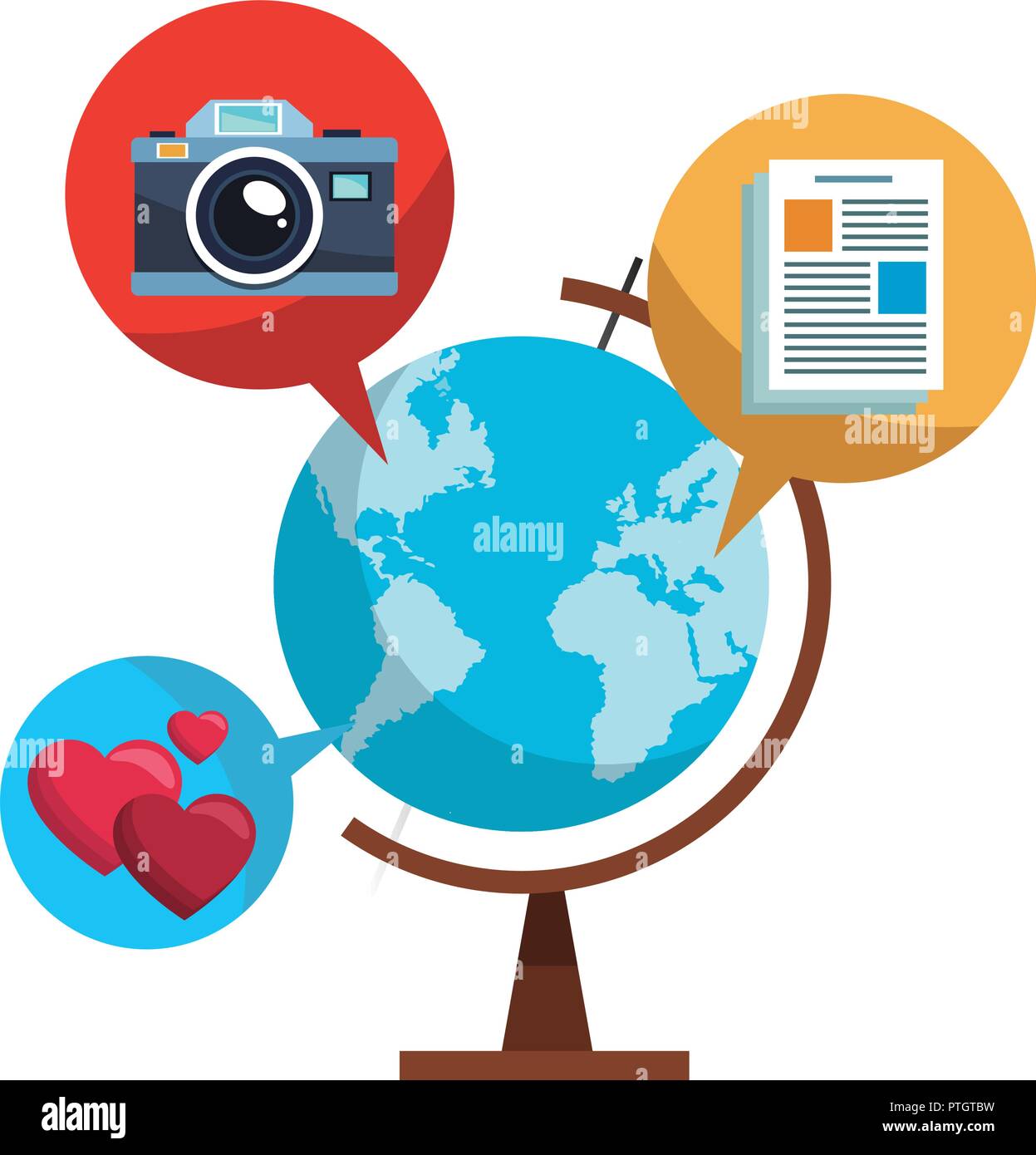 Young travel photographer Stock Vector Images - Alamy