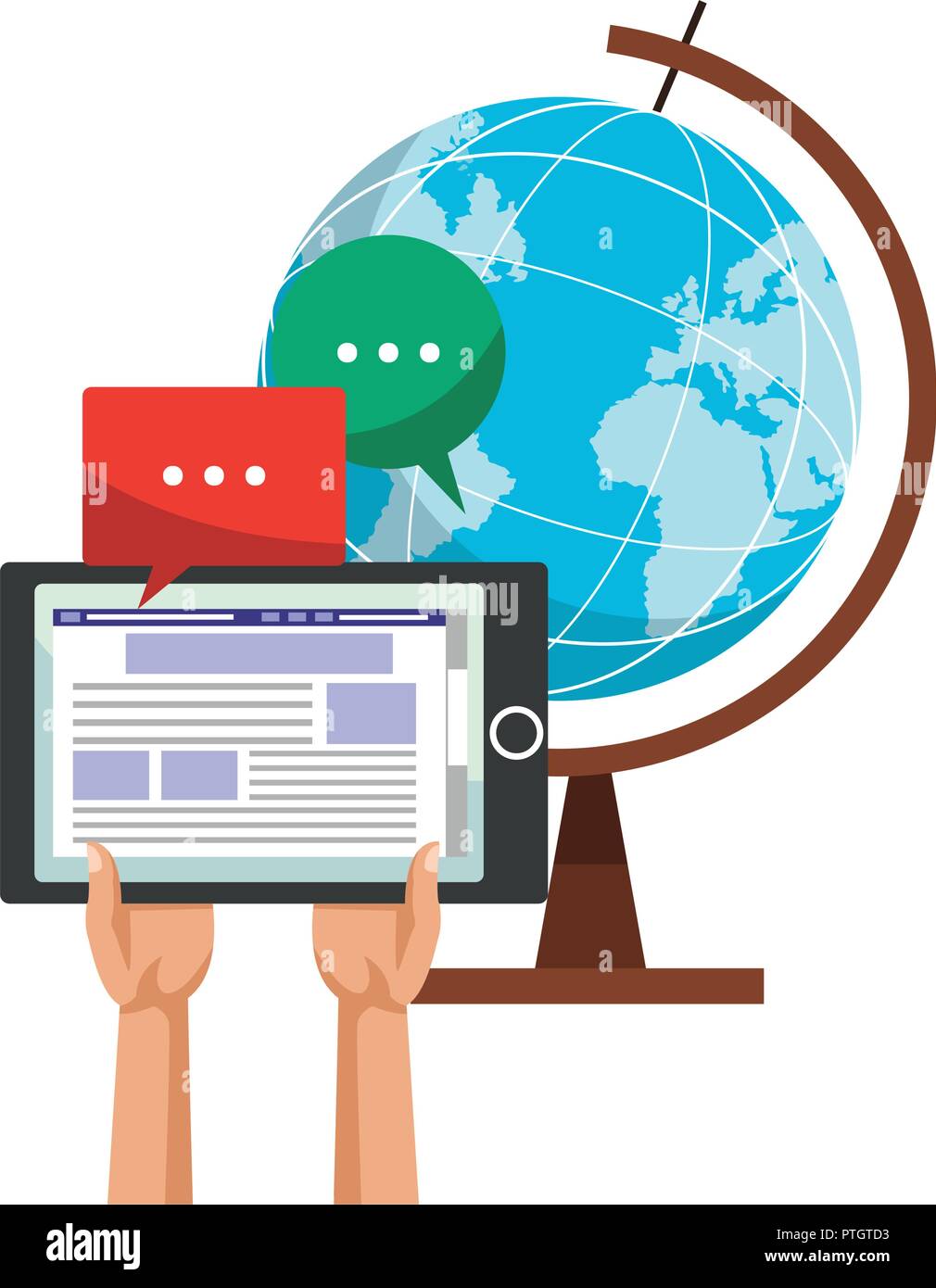 Social network technology Stock Vector Image & Art - Alamy