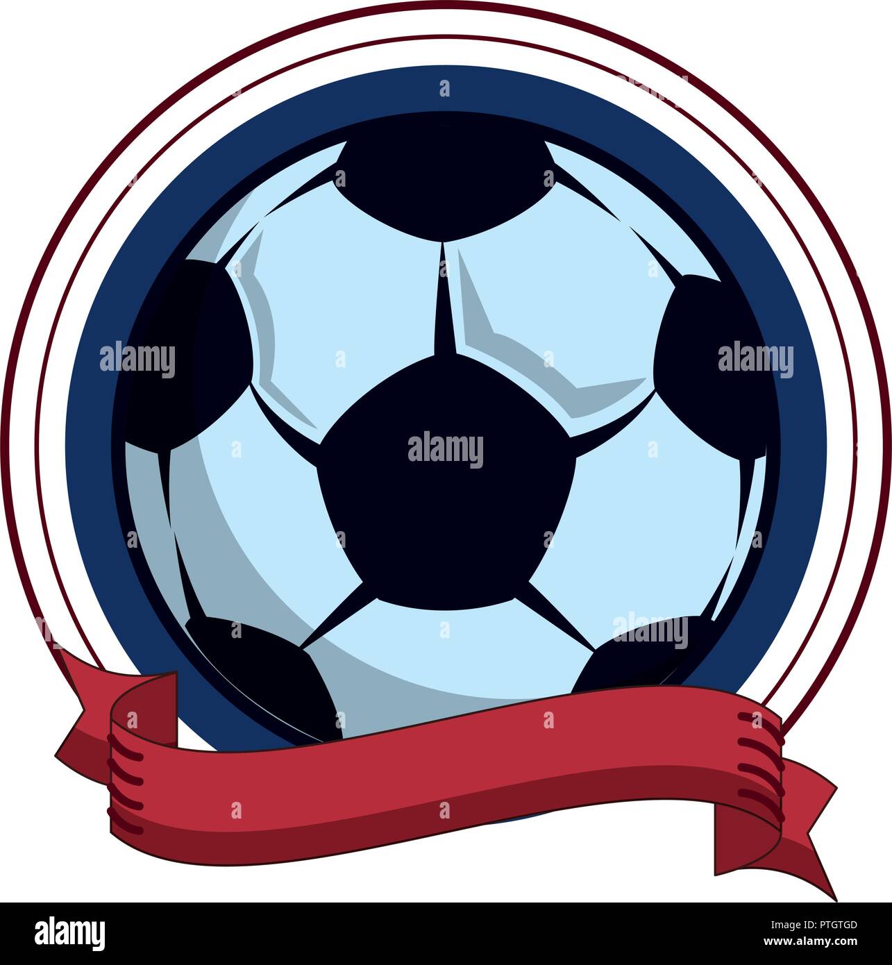 Soccer ball emblem Stock Vector Image & Art - Alamy