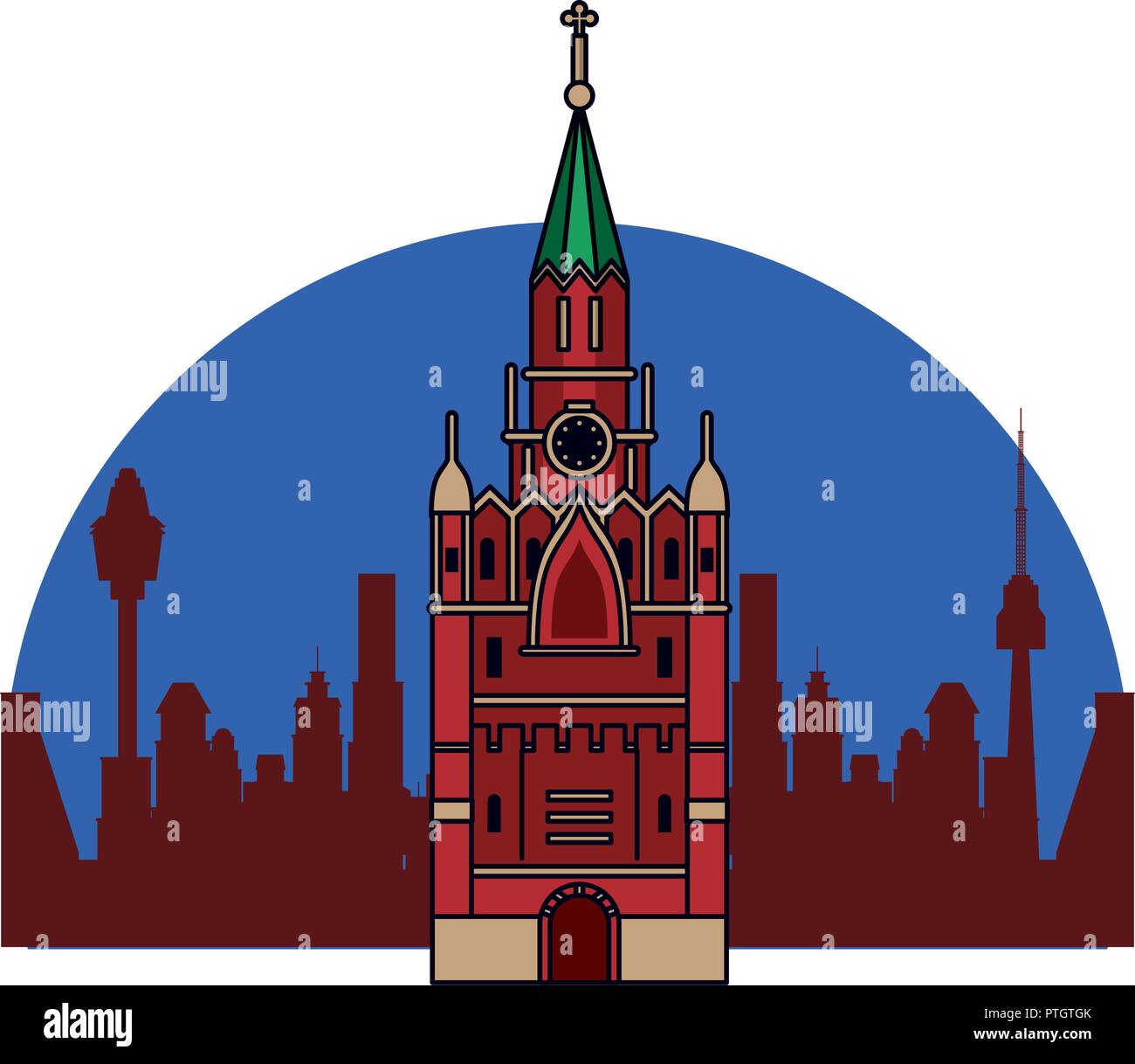 Russia kremlin building Stock Vector Image & Art - Alamy