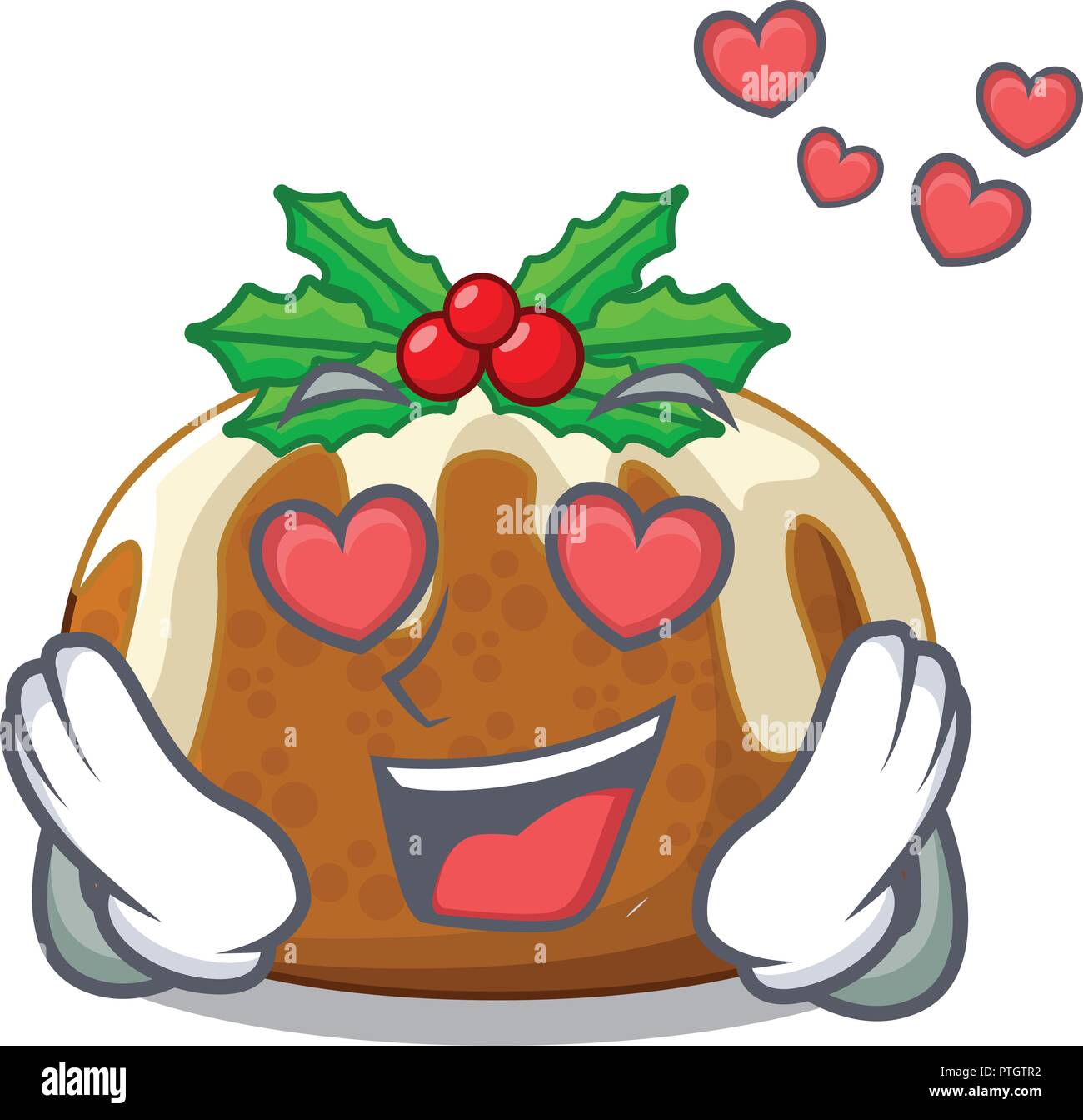 Pudding with dried fruits Stock Vector Images - Alamy
