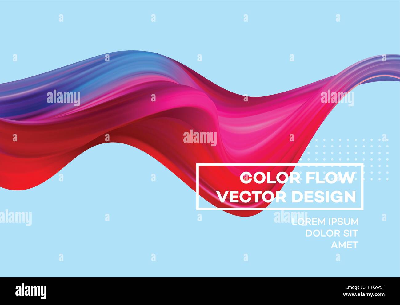 Modern colorful flow poster. Wave Liquid shape in color background. Art ...