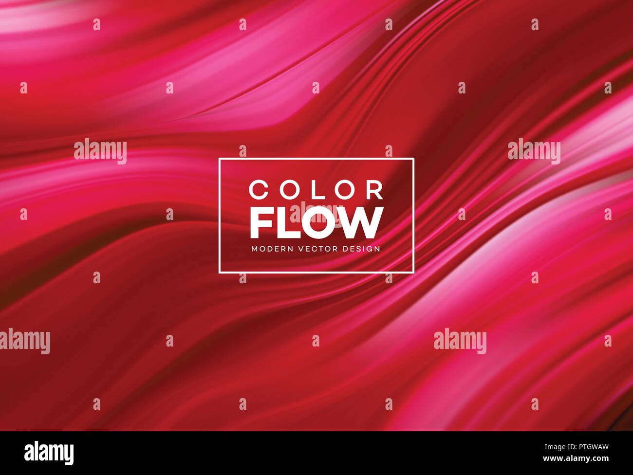 Modern colorful flow poster. Wave Liquid shape in color background. Art ...