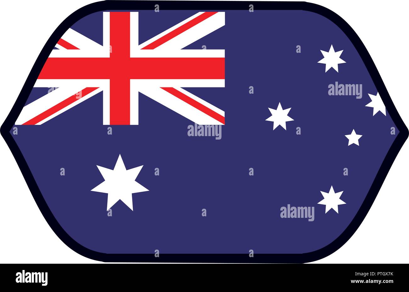 Australia flag emblem Stock Vector Image & Art - Alamy