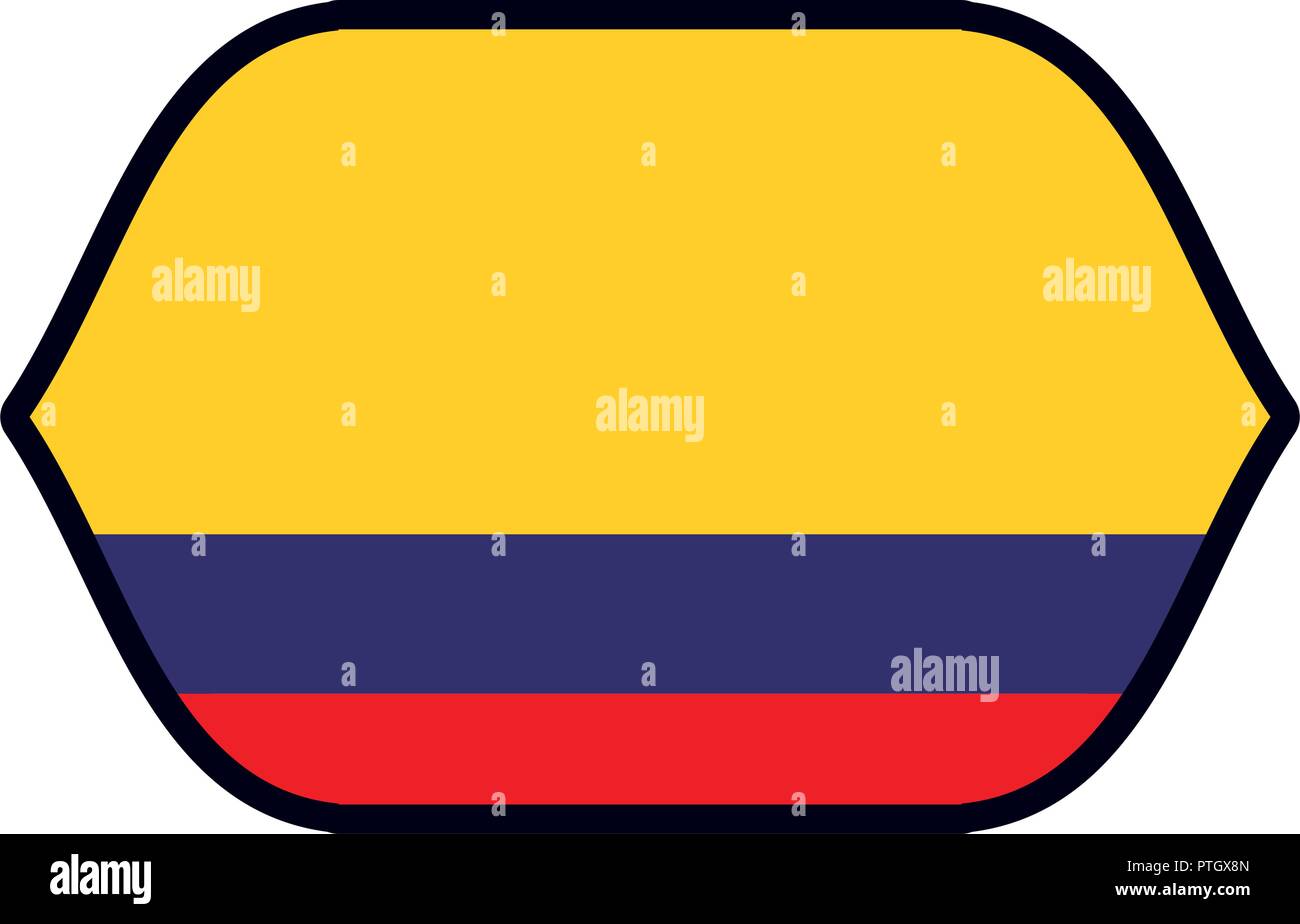 Colombia flag emblem Stock Vector Image & Art - Alamy