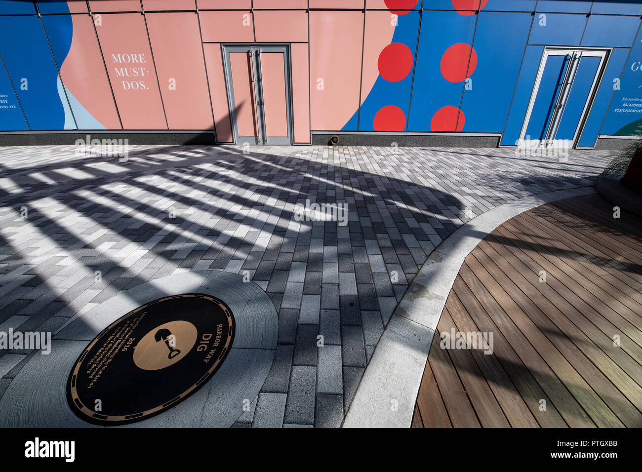 New architecture in Boston's Seaport District Stock Photo - Alamy